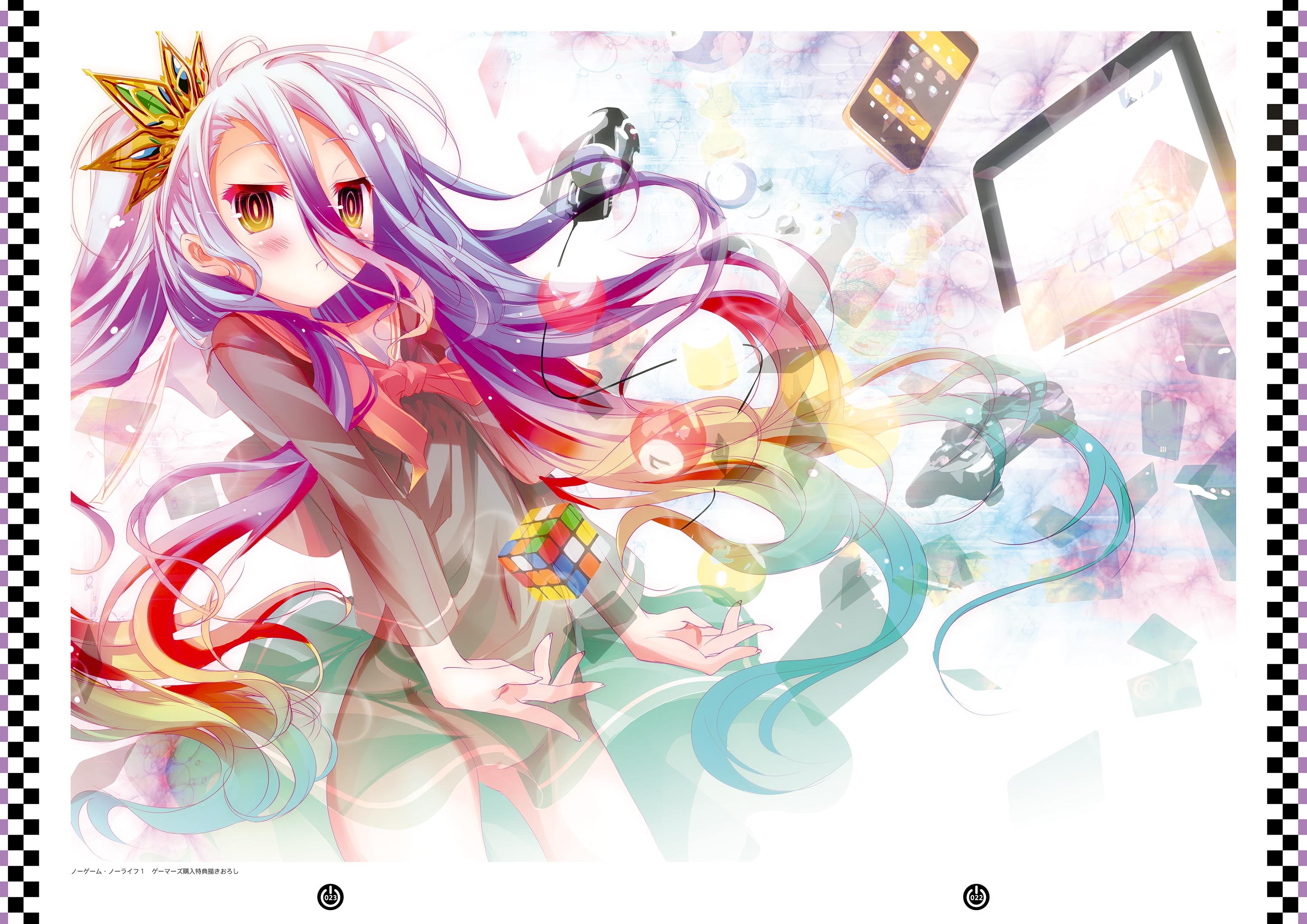kamiya yuu no game no life shiro (no game no life) nopan see through ...