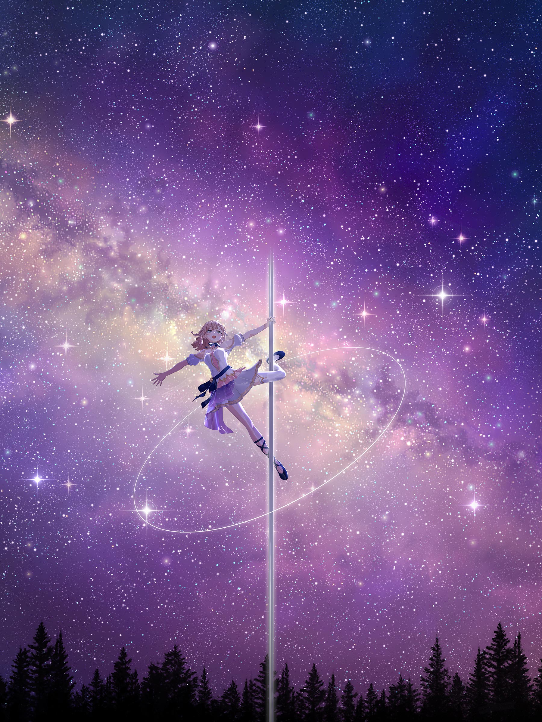 pole princess!! hoshikita hinano landscape tagme thighhighs | #1042349 ...