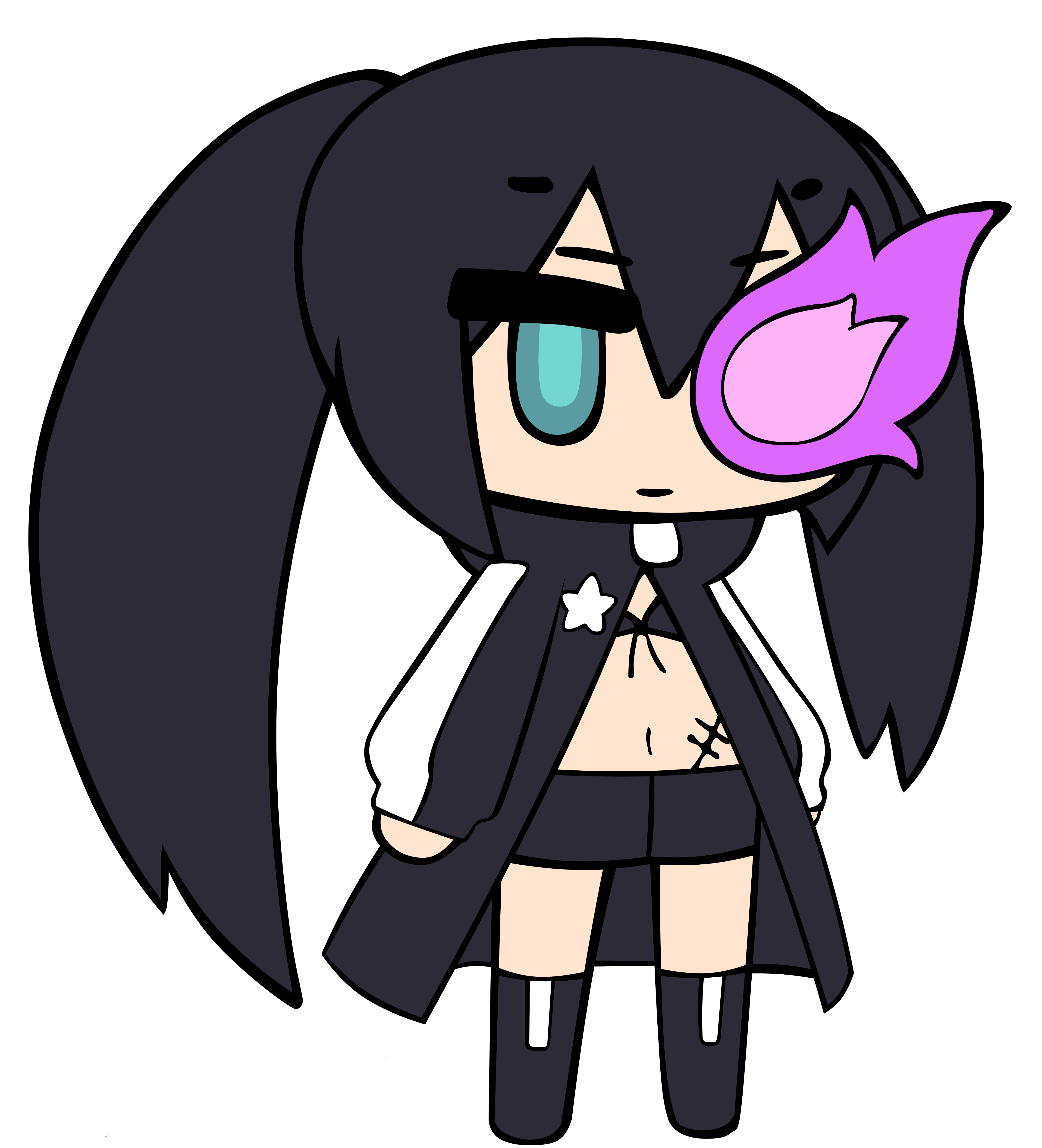black rock shooter vocaloid black rock shooter (character) chibi ...