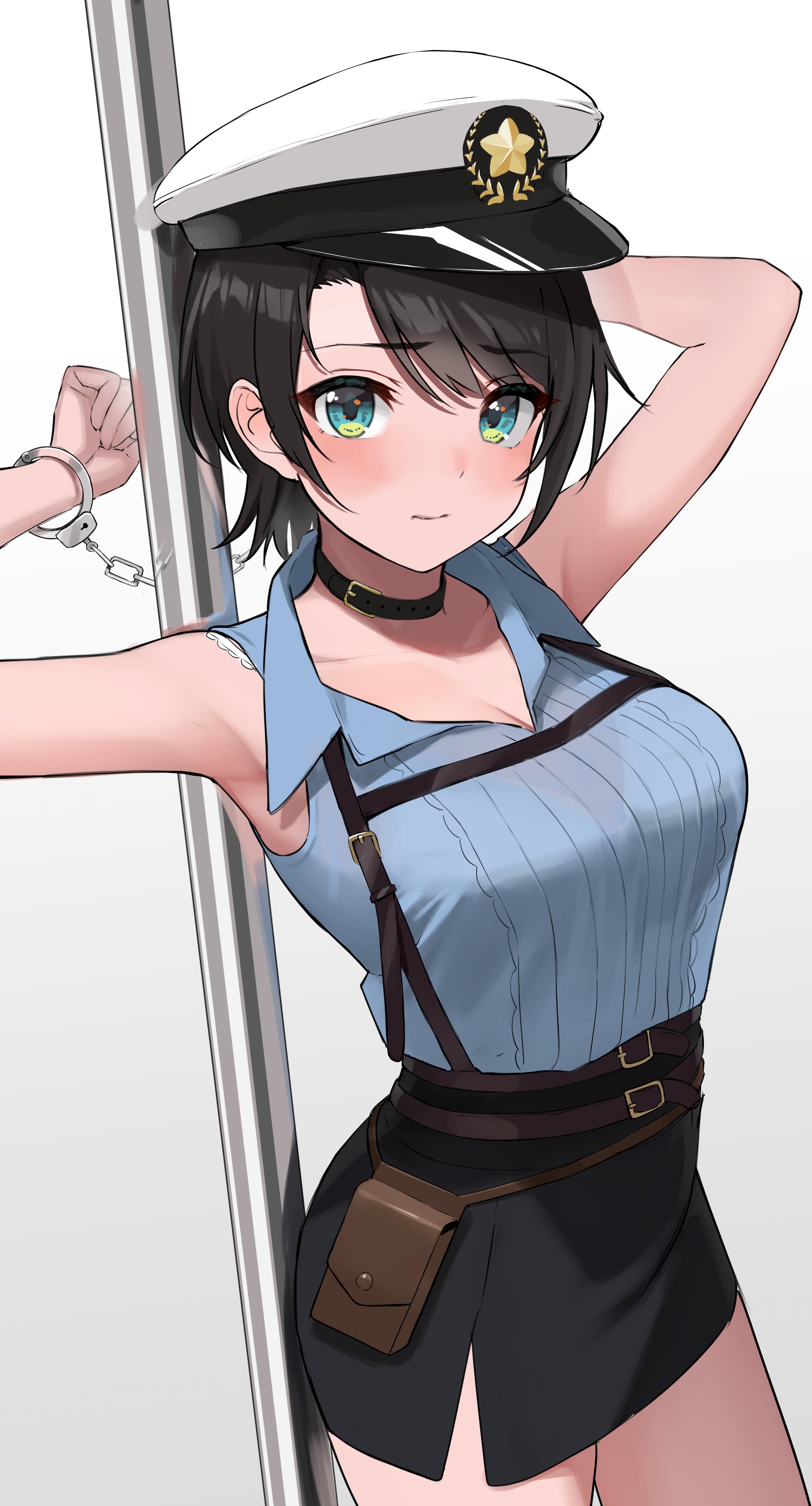 takita (takita3411) hololive oozora subaru bra police uniform see ...