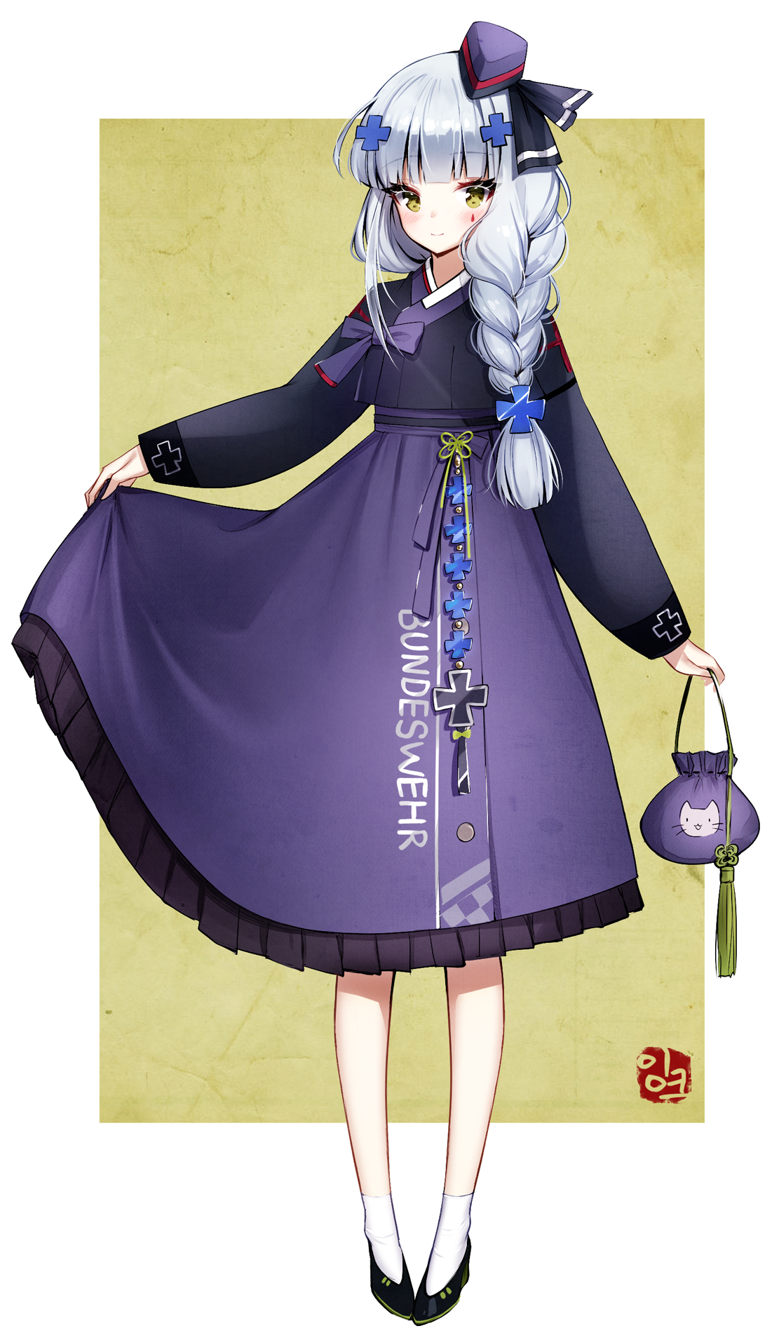 ankkoyom girls frontline hk416 (girls frontline) asian clothes skirt ...