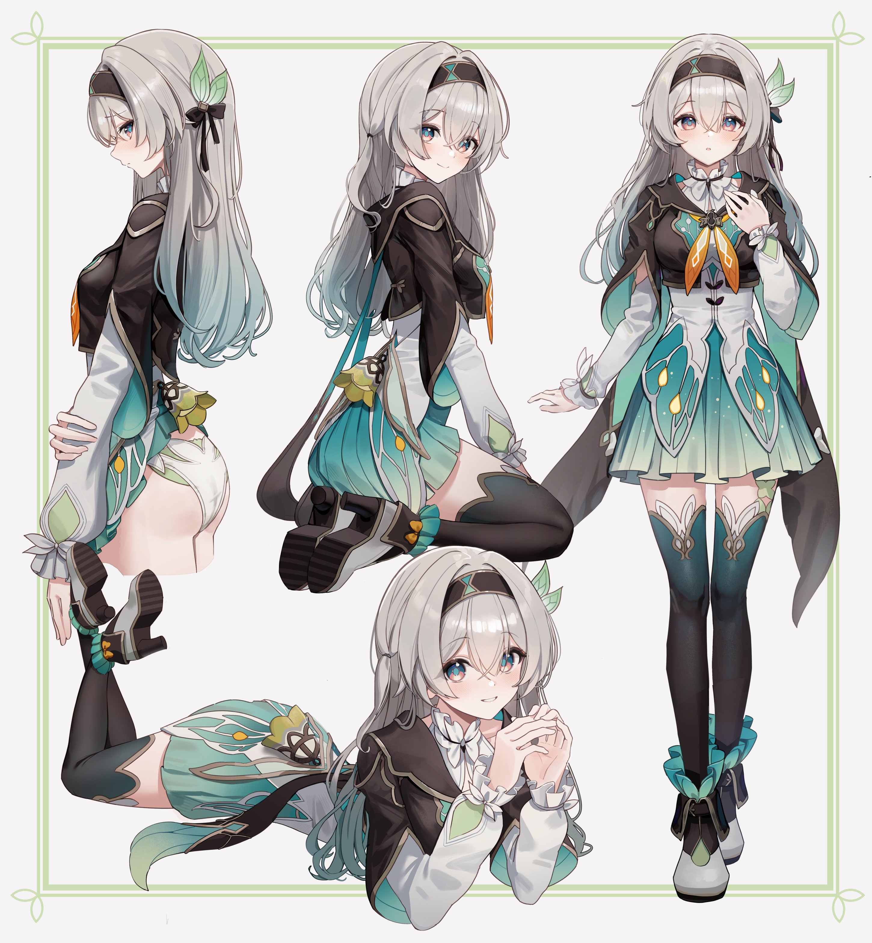 lunia (artist) honkai: star rail firefly ass heels pantsu thighhighs ...