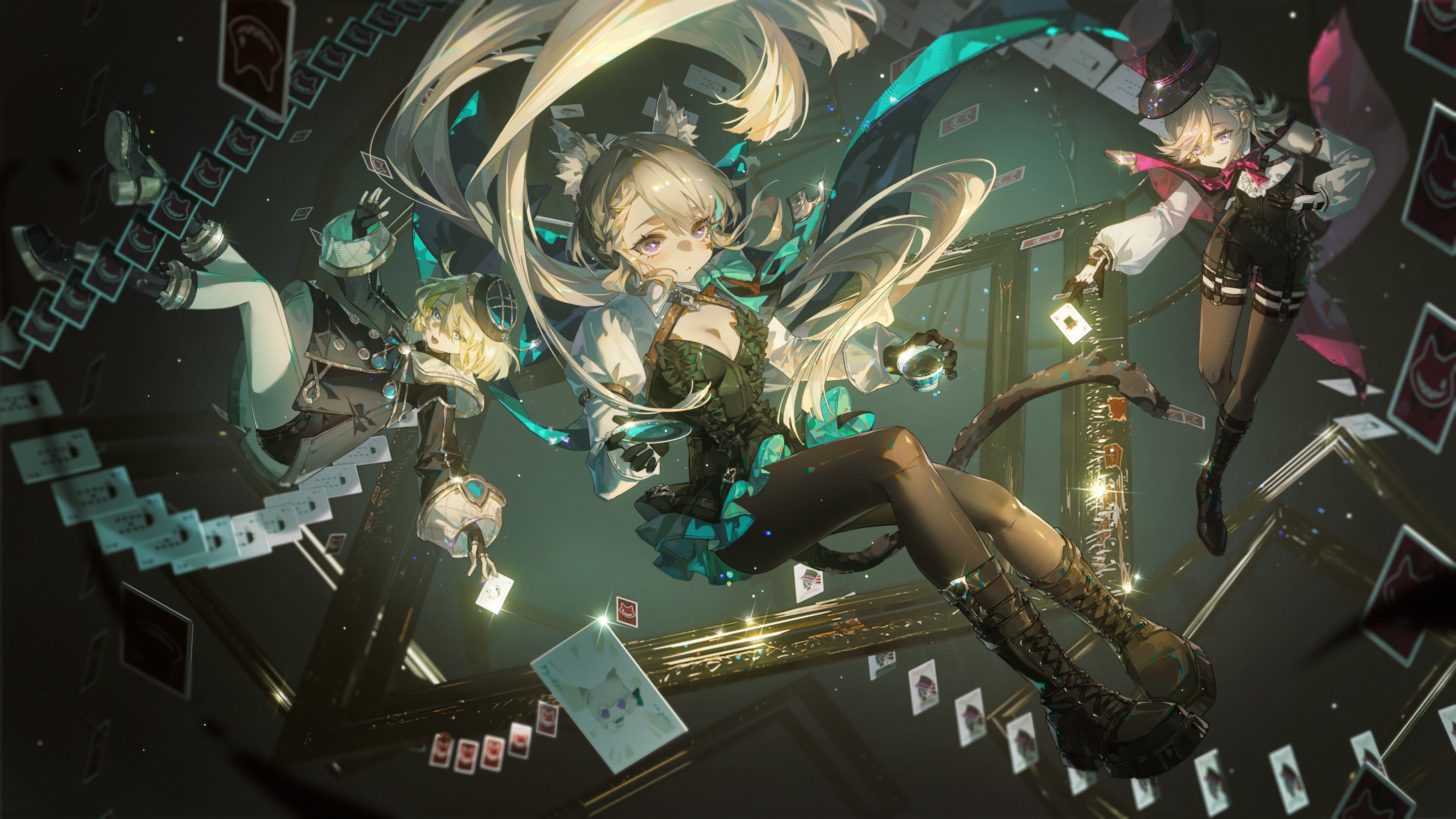 tuzhate genshin impact freminet lynette (genshin impact) lyney animal ...