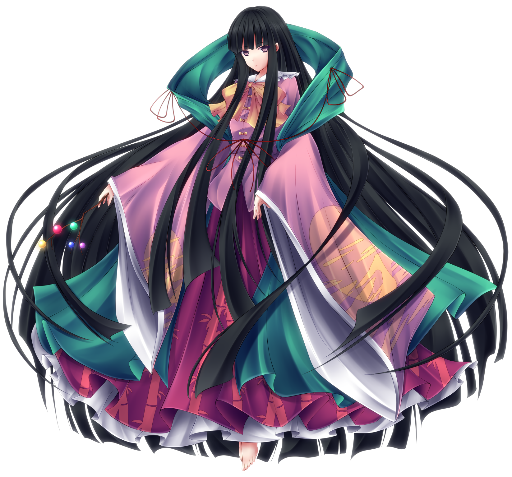 mikan (5555) touhou houraisan kaguya transparent png | #175903 | yande.re