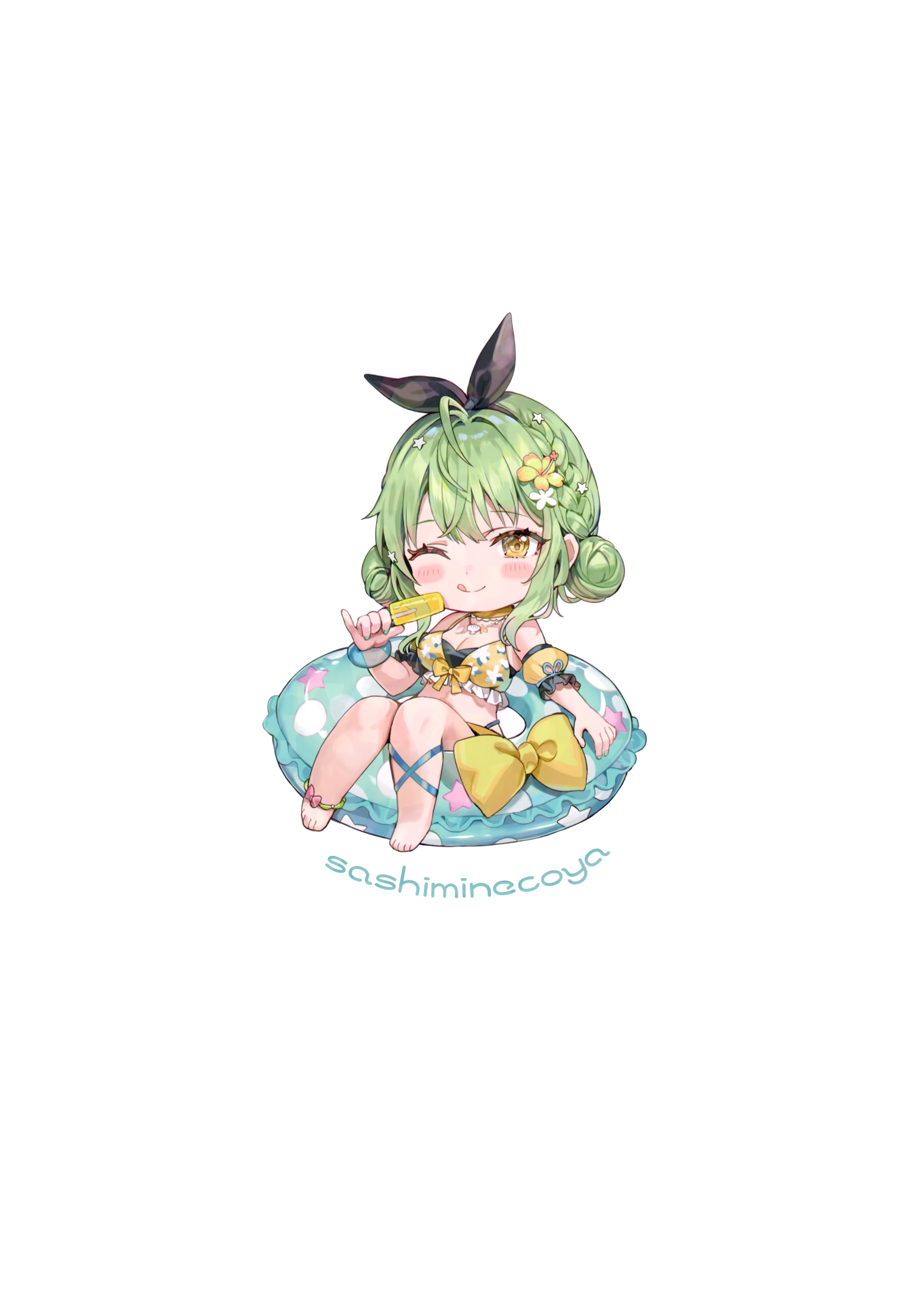 momoko (momopoco) yukari (momoko) bikini chibi swimsuits | #1120817 ...