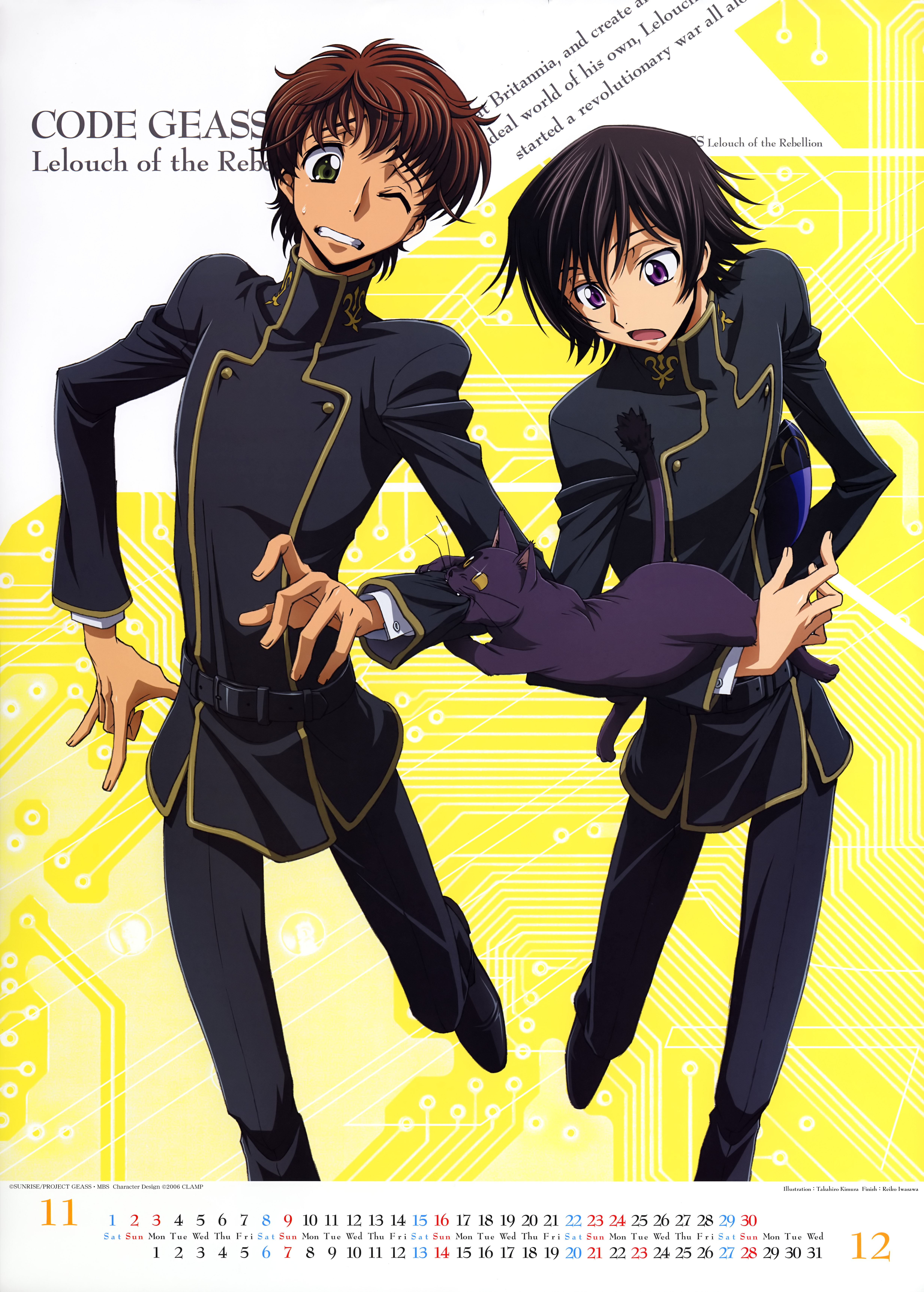 kimura takahiro code geass arthur (code geass) kururugi suzaku lelouch ...