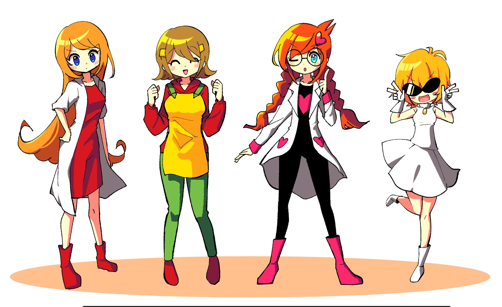 offbeatrh warioware 5-volt mona (warioware) penny (warioware) penny ...