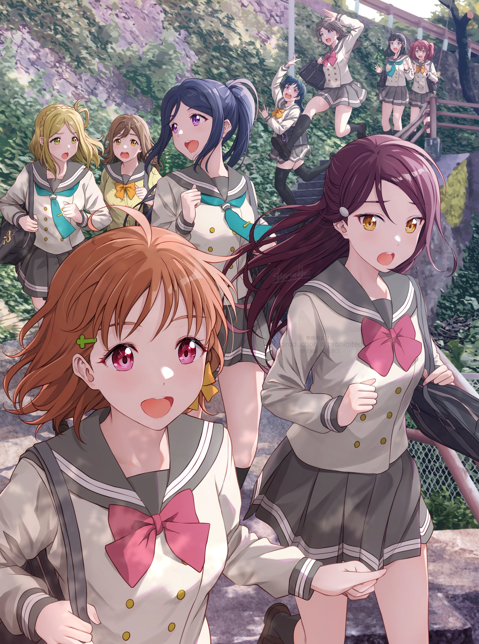 shamakho love live! sunshine!! kunikida hanamaru kurosawa dia kurosawa ...