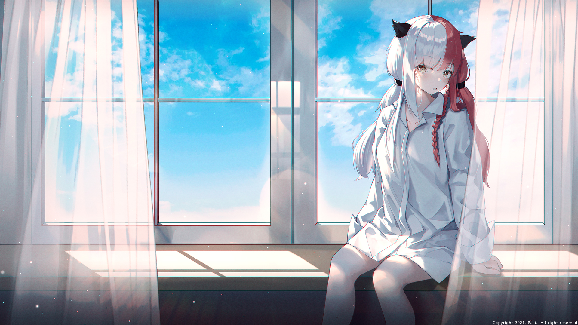 pasta (sanyan) animal ears dress shirt nekomimi | #785802 | yande.re