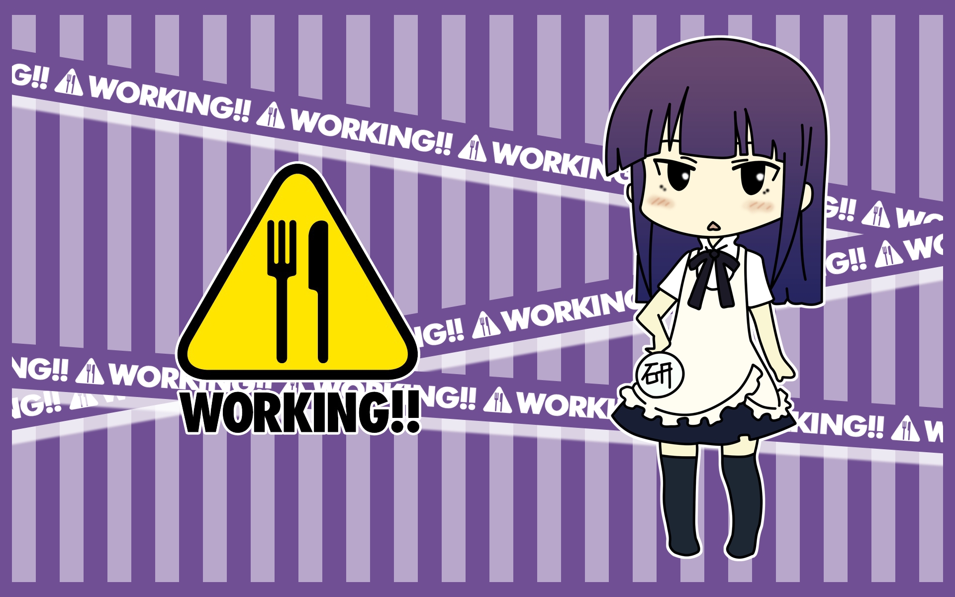 working!! yamada aoi chibi wallpaper | #136846 | yande.re