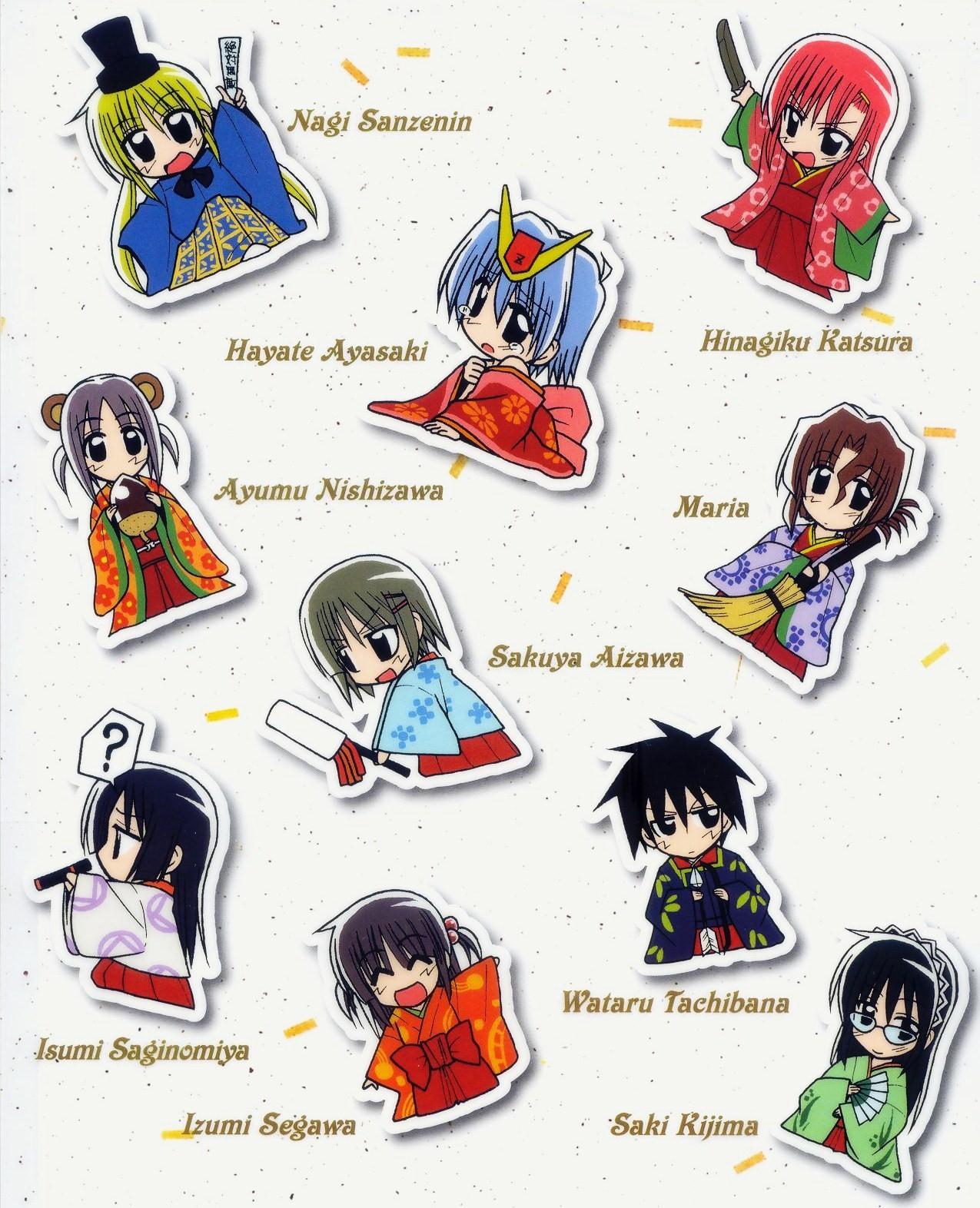 hata kenjirou hayate no gotoku aizawa sakuya ayasaki hayate katsura ...