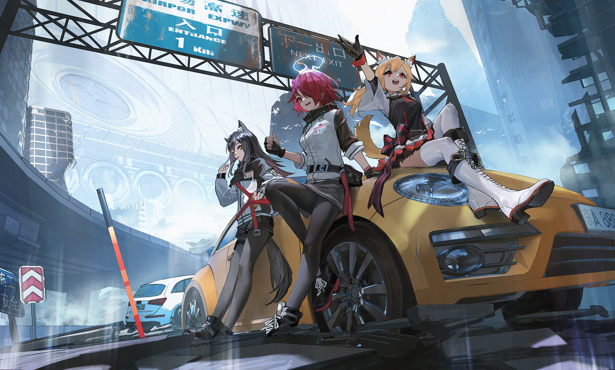 ttk (kirinottk) arknights exusiai (arknights) sora (arknights) texas ...