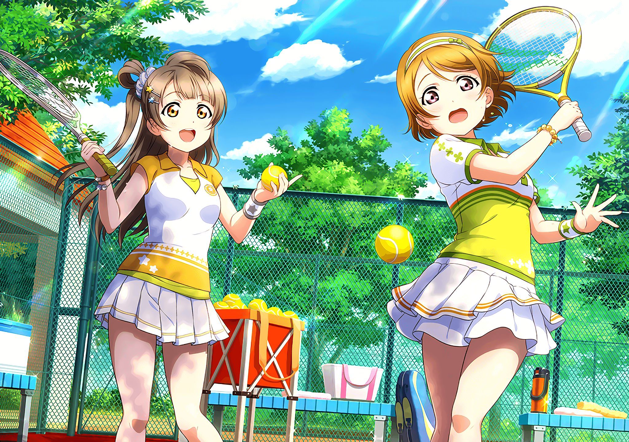 love live! koizumi hanayo minami kotori tennis | #406153 | yande.re