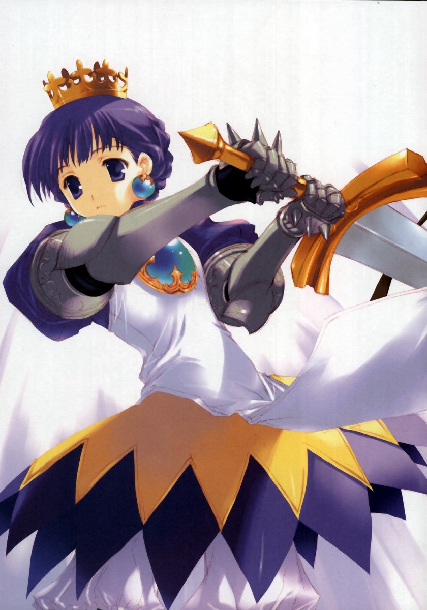 cut a dash!! mitsumi misato princess crown gradriel sword paper texture ...