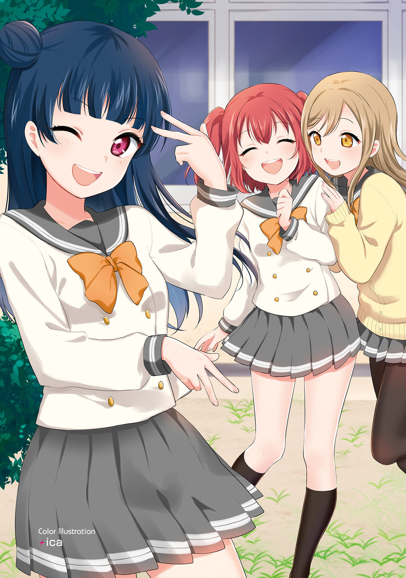 ica love live! sunshine!! kunikida hanamaru kurosawa ruby tsushima ...