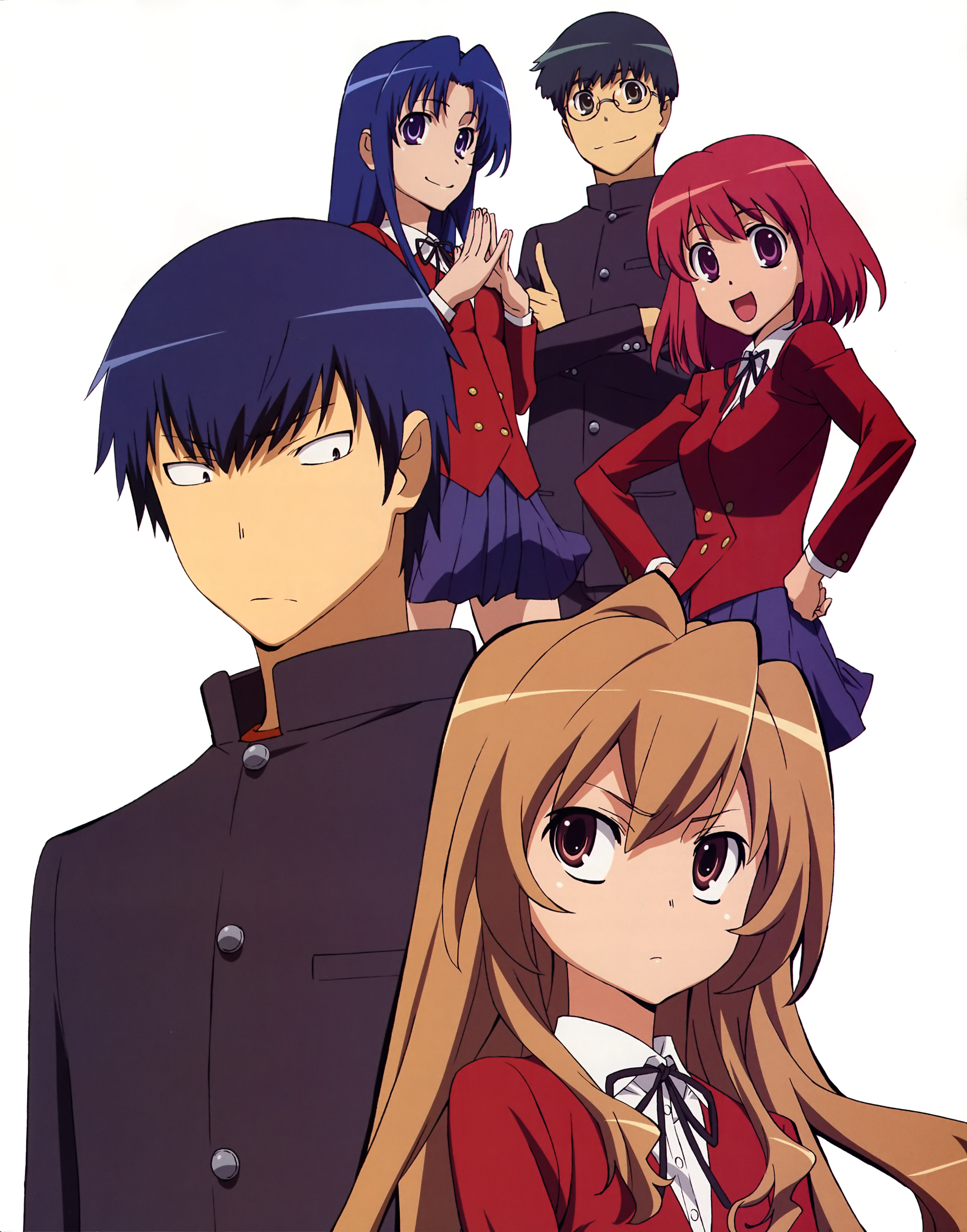 toradora! aisaka taiga kawashima ami kitamura yuusaku kushieda minori ...