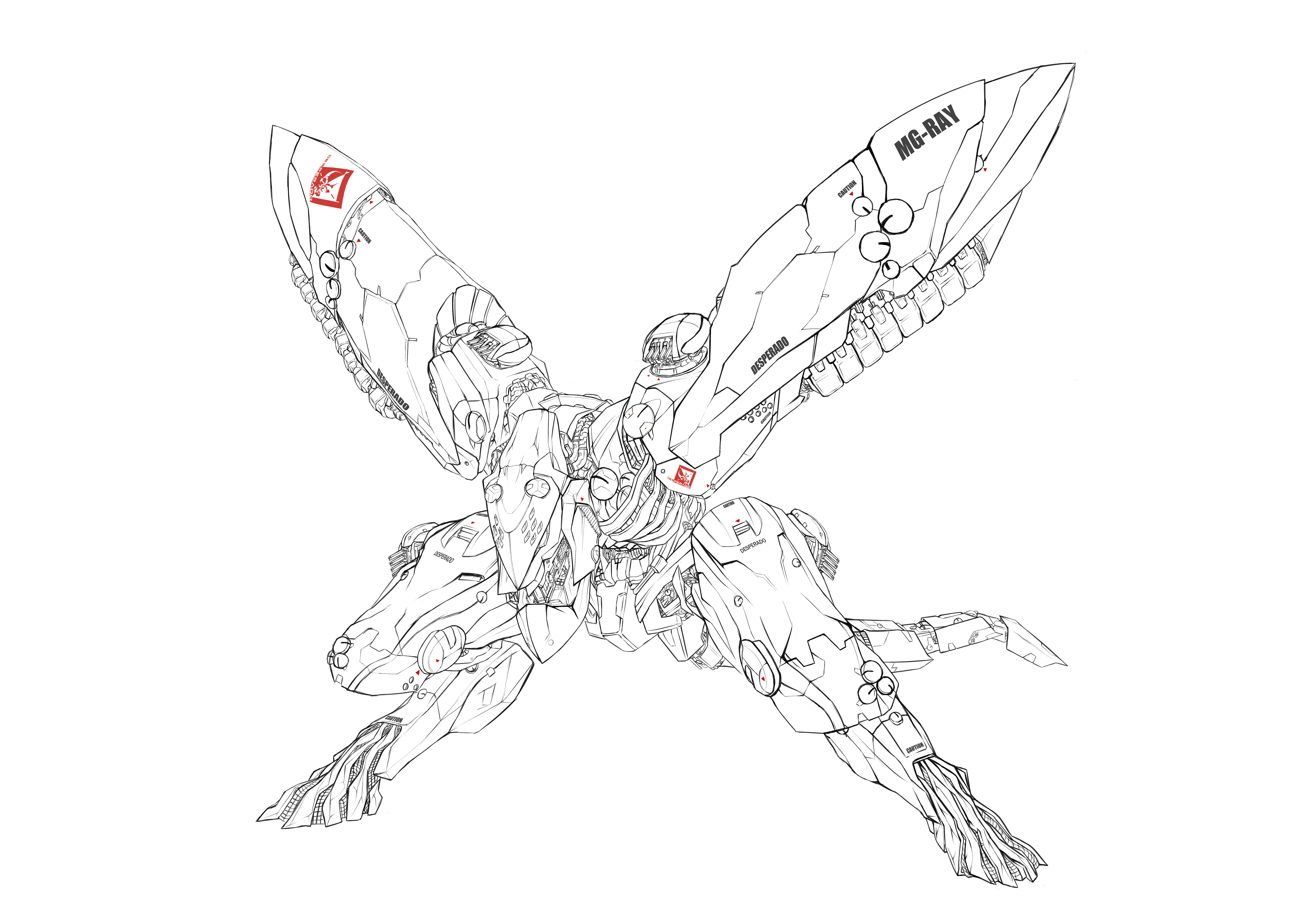 metal gear metal gear rising: revengeance metal gear ray line art mecha ...