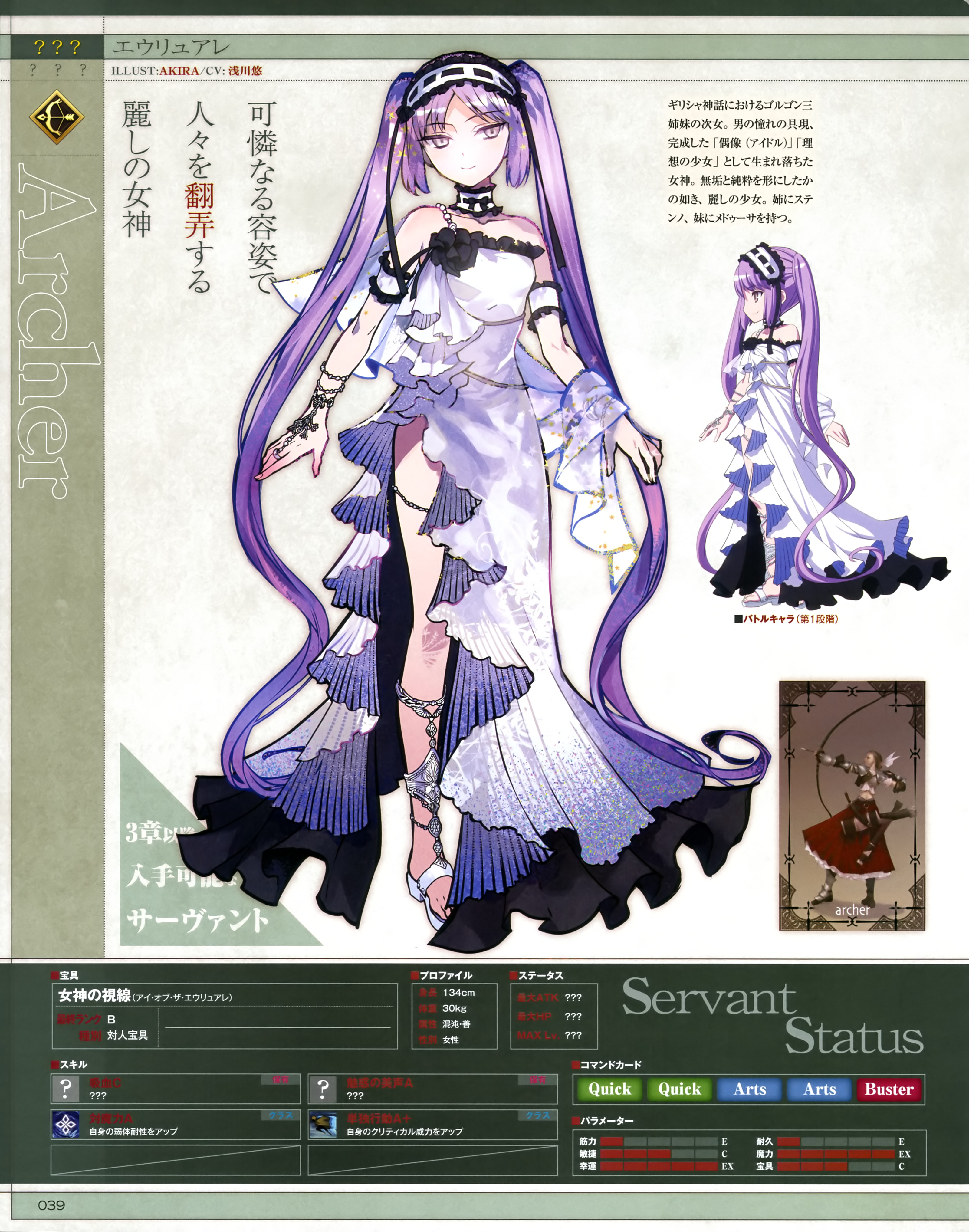 type-moon akira (kaned fools) fate/grand order euryale armor dress ...
