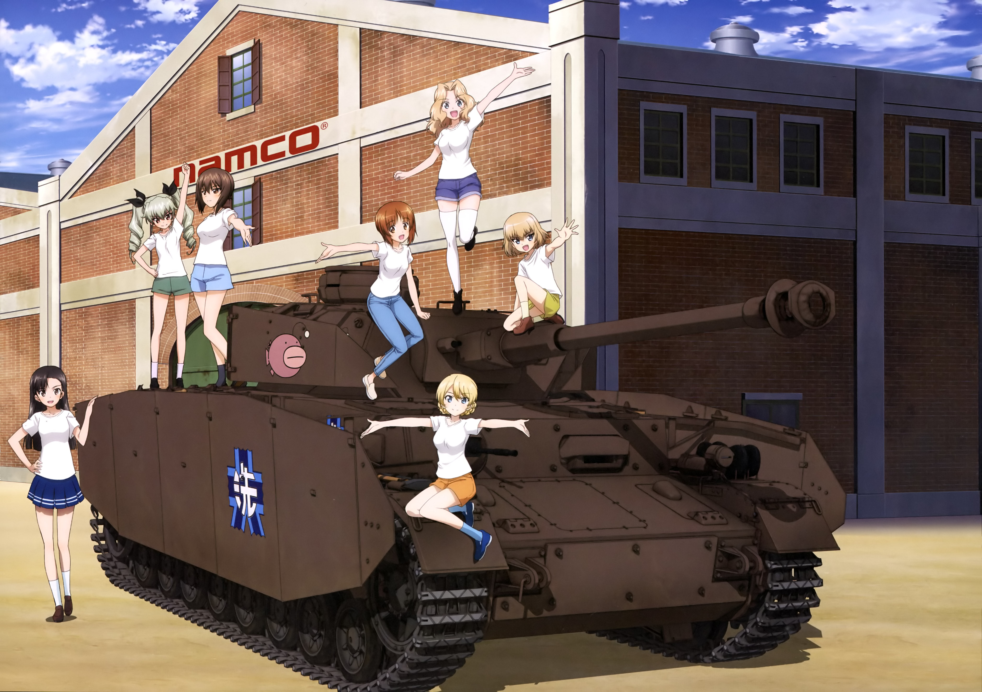 girls und panzer anchovy darjeeling katyusha kay (girls und panzer ...