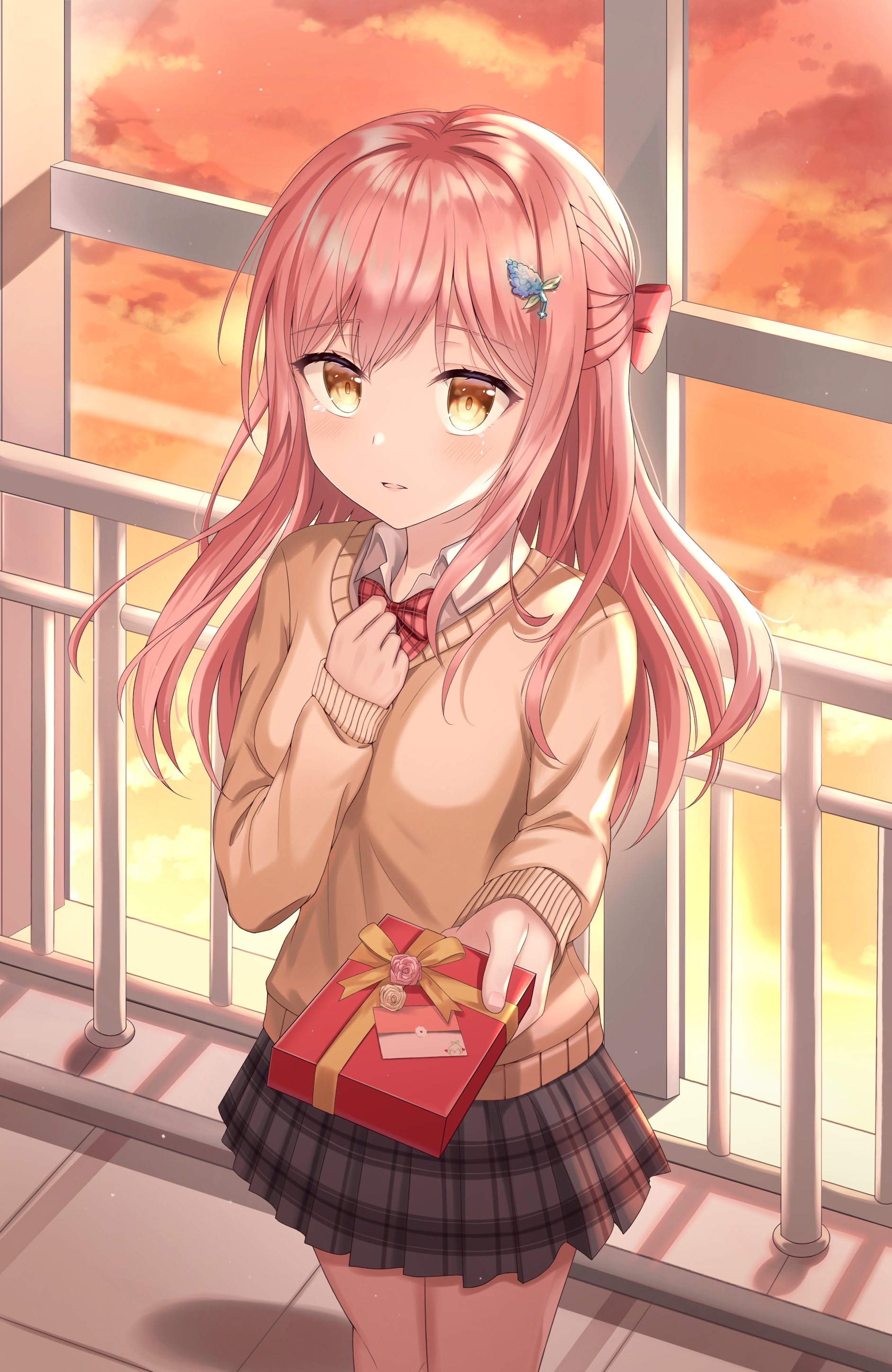 ugi (ugi rns) seifuku sweater valentine | #959195 | yande.re