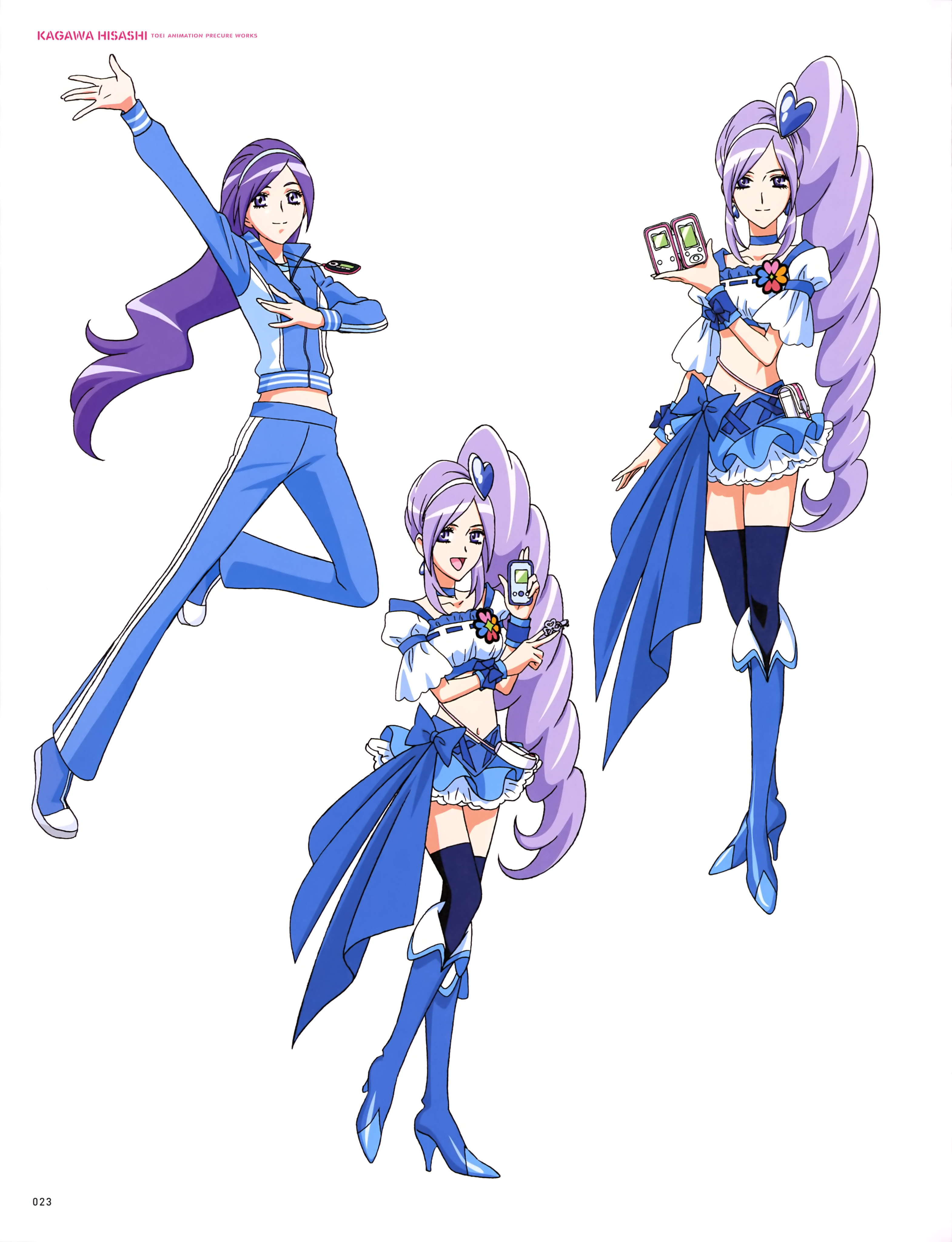 fresh pretty cure! pretty cure aono miki gym uniform heels thighhighs ...