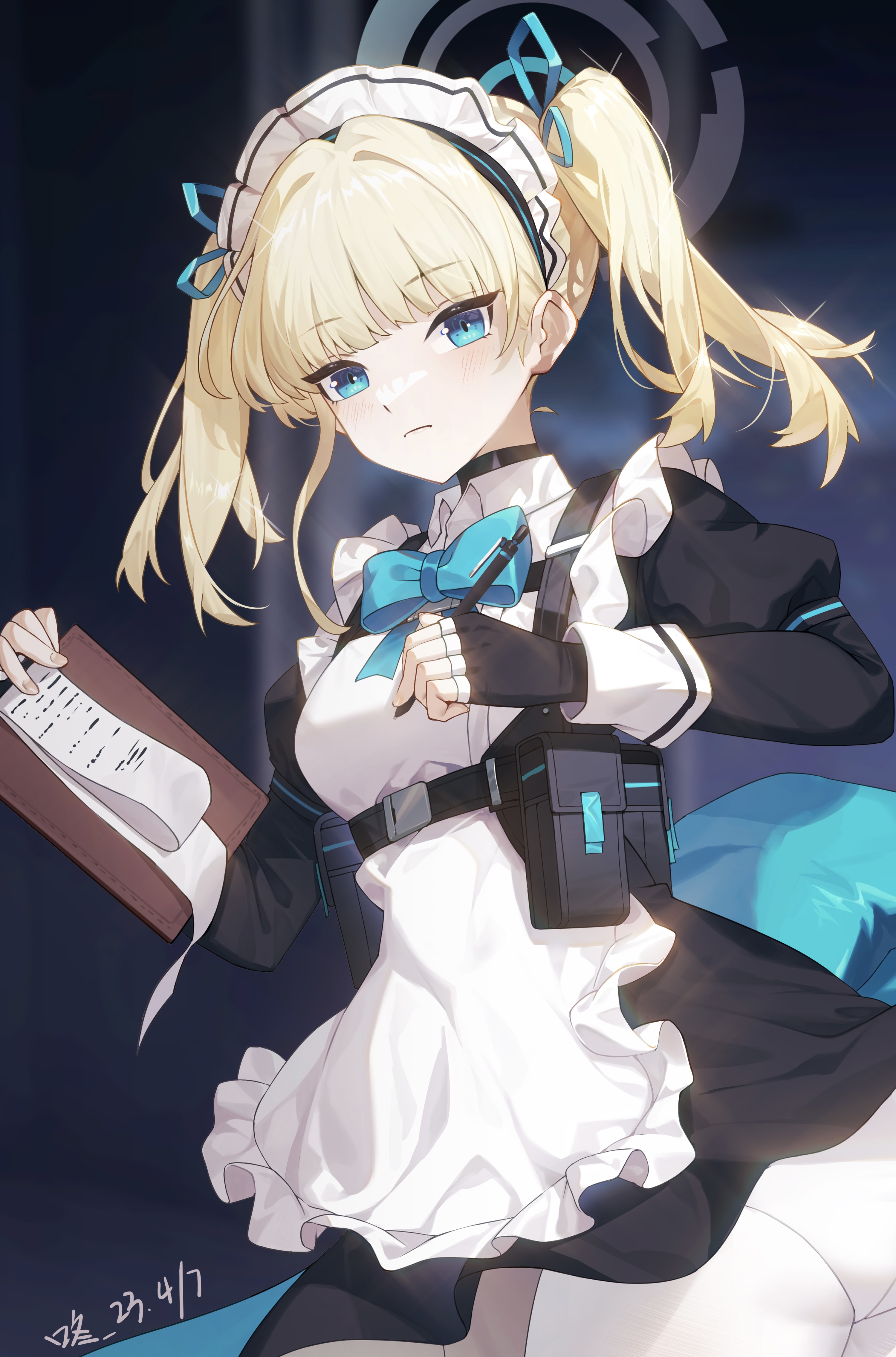 azema blue archive asuma toki angel maid | #1079108 | yande.re