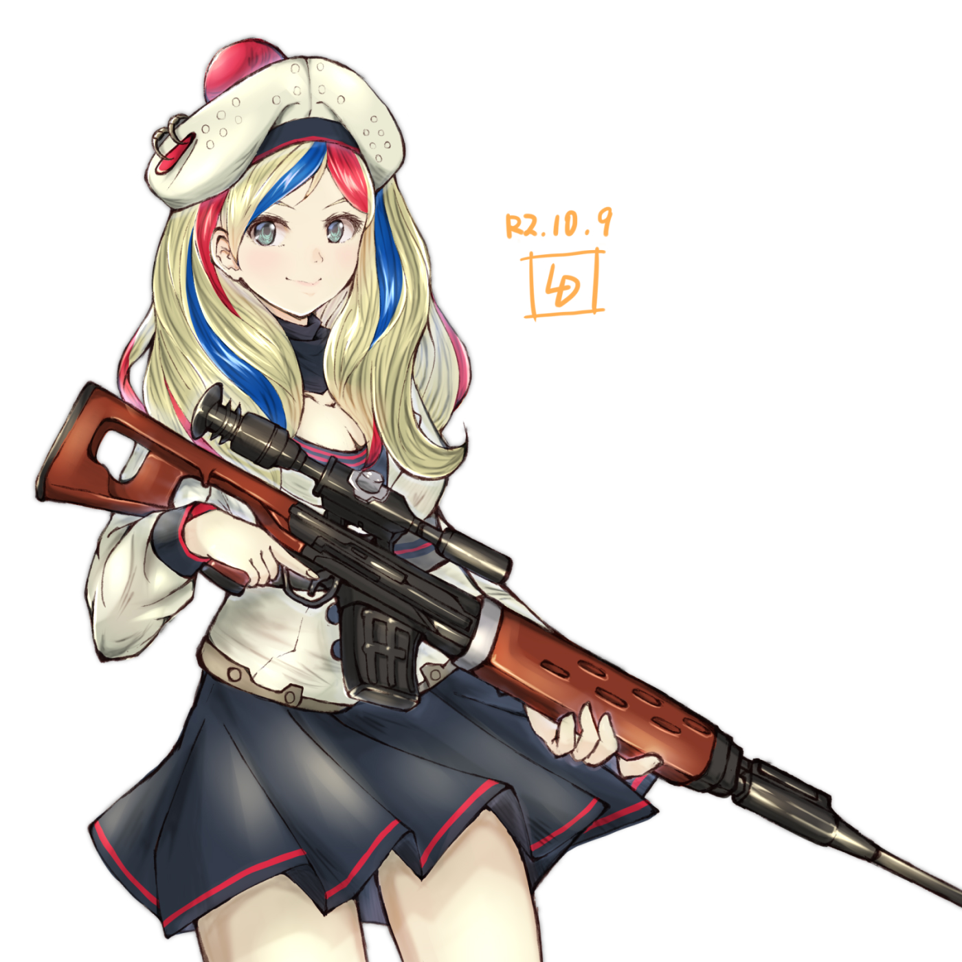 ld kantai collection commandant teste (kancolle) gun uniform | #692831 ...
