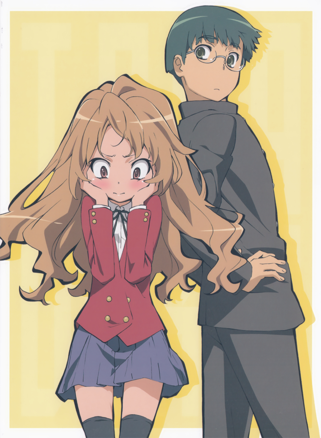 toradora! aisaka taiga kitamura yuusaku seifuku | #68795 | yande.re