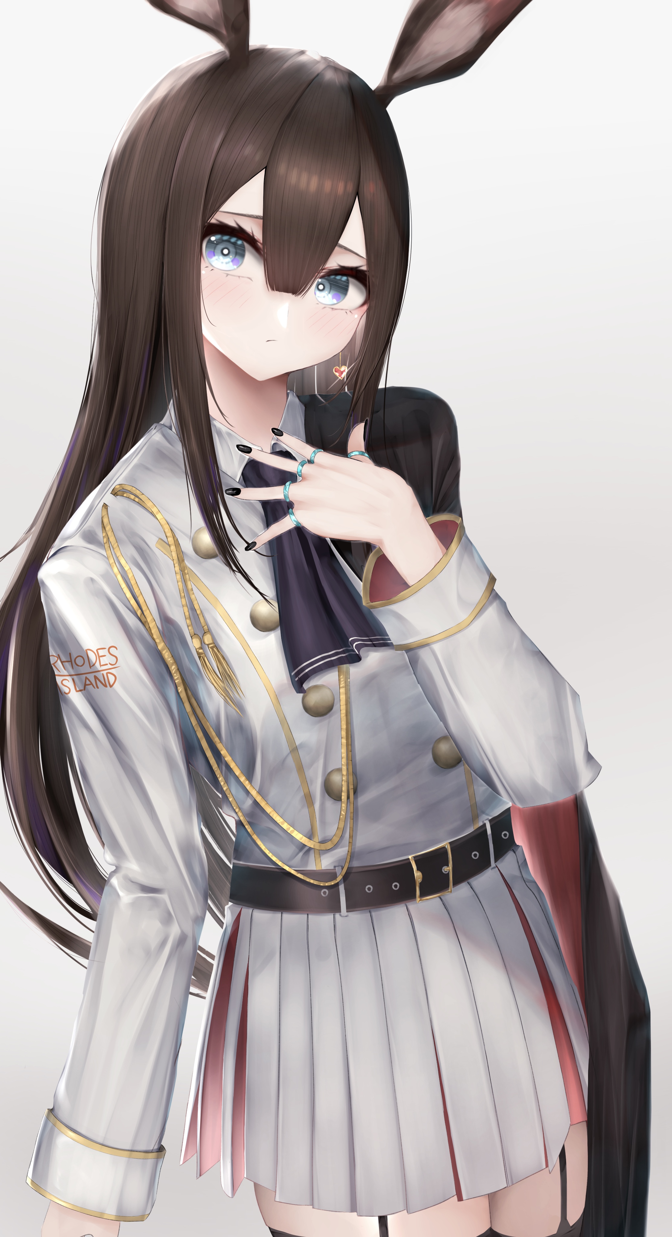 mo (mainiti omoti) arknights amiya (arknights) animal ears bunny ears ...