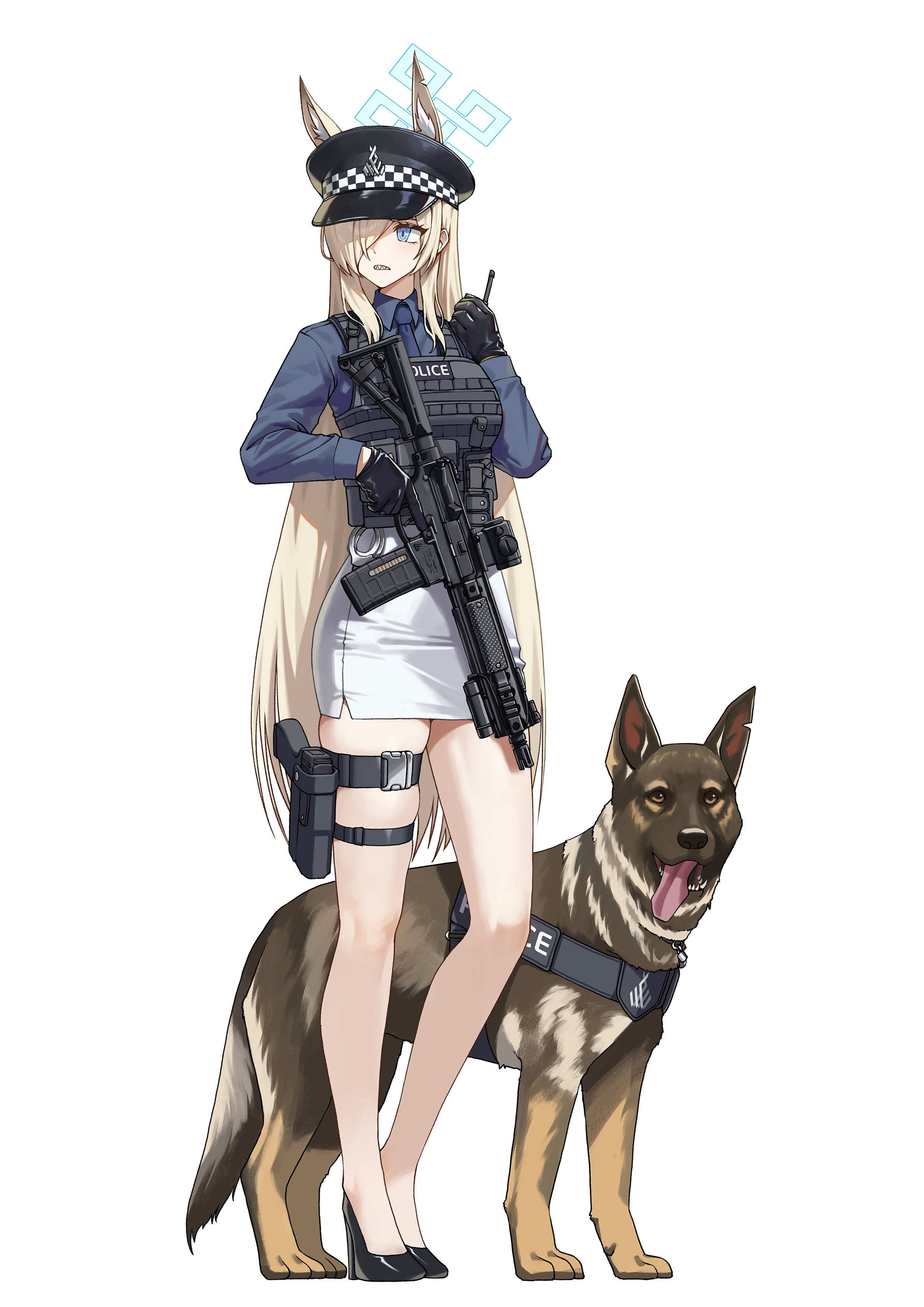 alfie (artist) blue archive ogata kanna (blue archive) animal ears ...