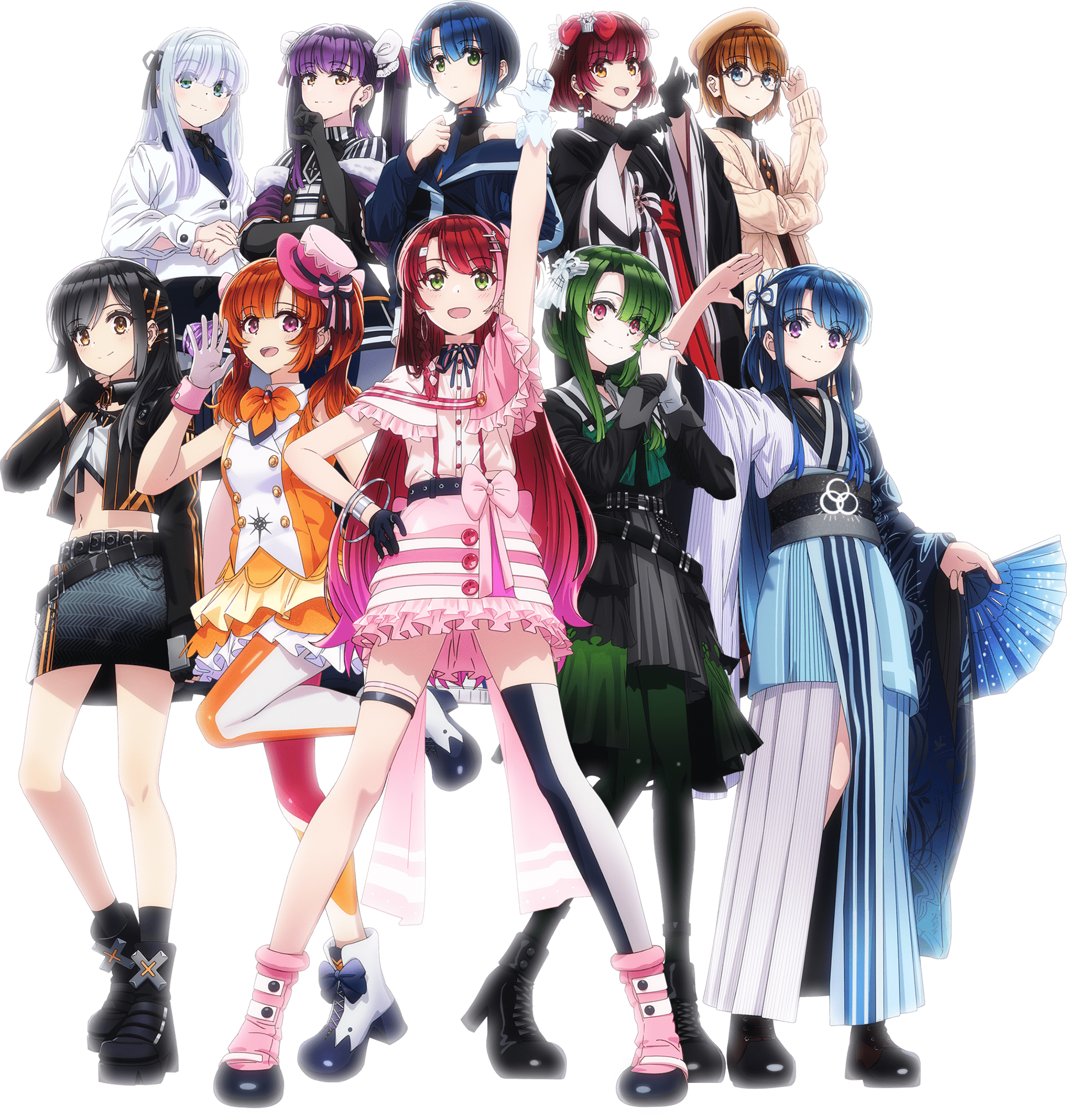 charms!! ajimu chikage arimura zakuro gondou mai hogaraka eri kurama ...