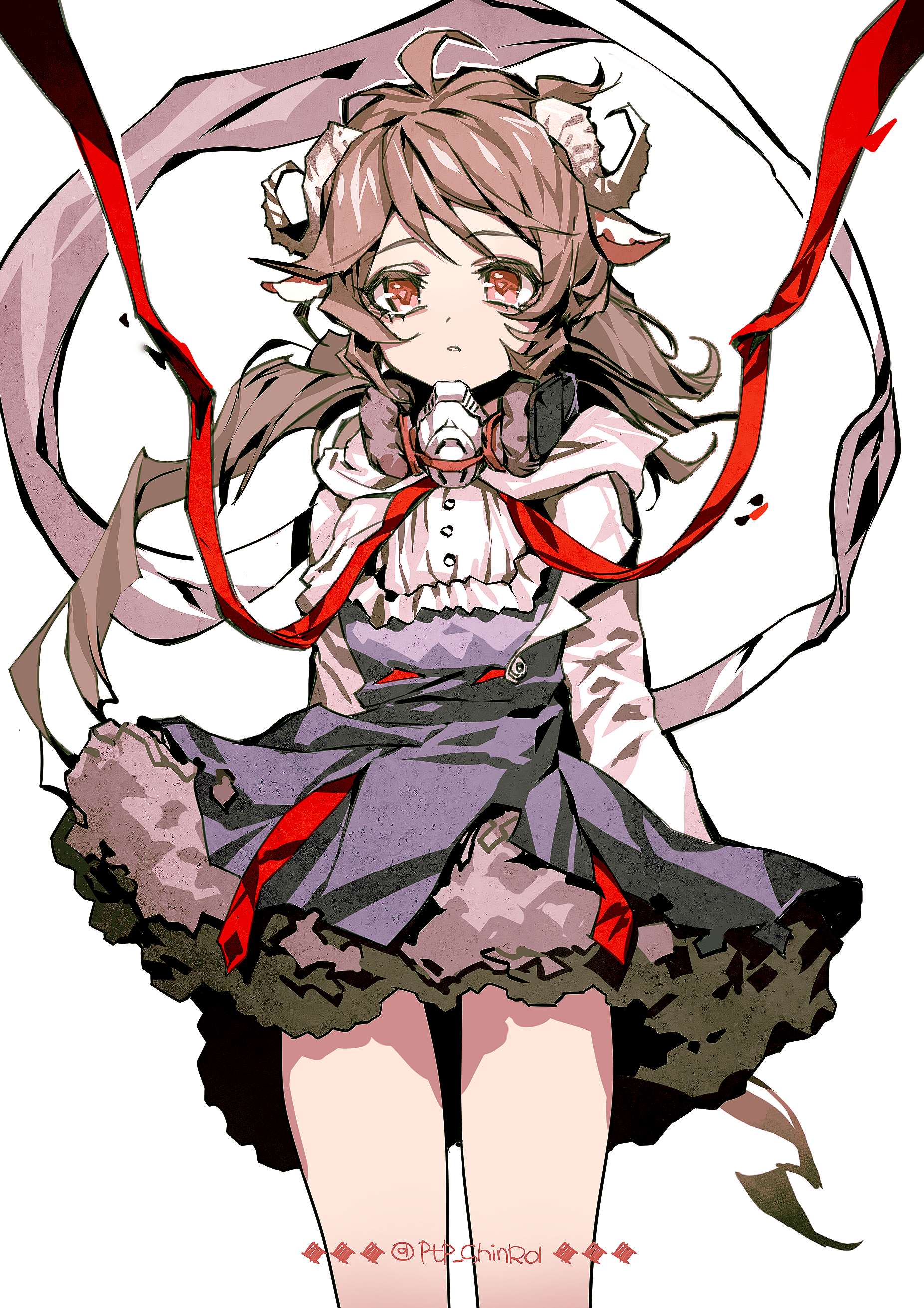 shinra (user shinra) arknights eyjafjalla (arknights) animal ears horns ...
