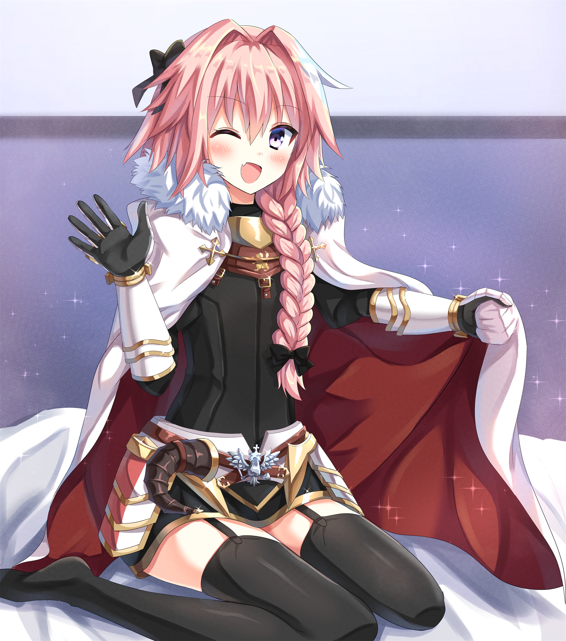 touka (artist) fate/grand order astolfo (fate) armor stockings ...