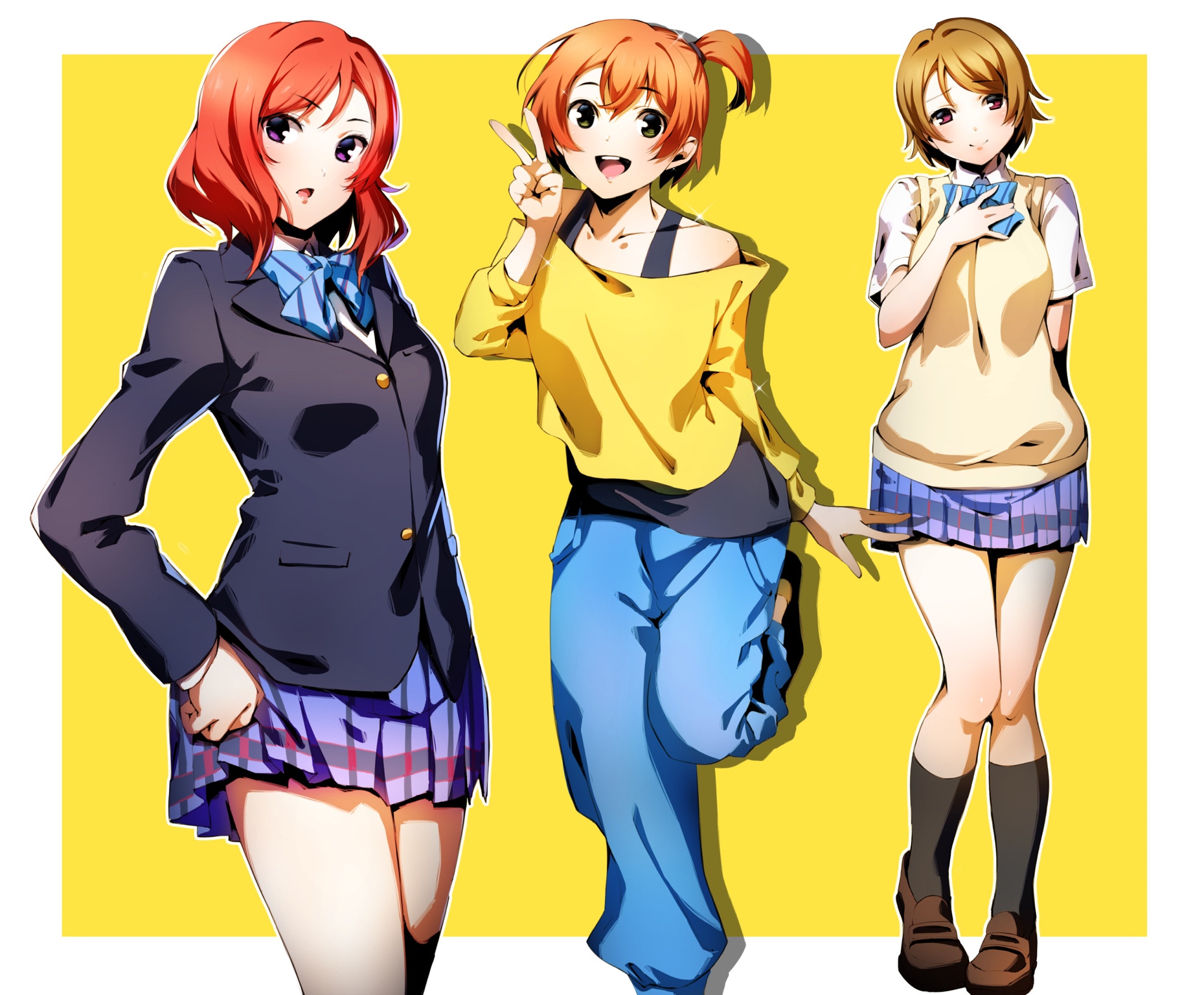 nakano maru love live! hoshizora rin koizumi hanayo nishikino maki ...