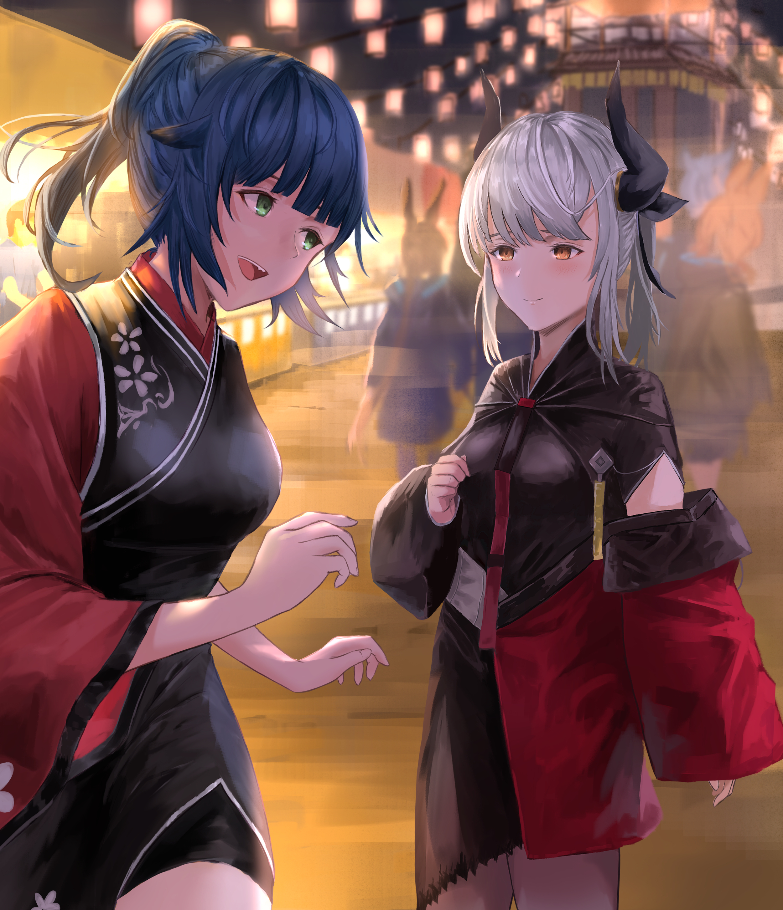 uzurako arknights jessica (arknights) liskarm (arknights) animal ears ...