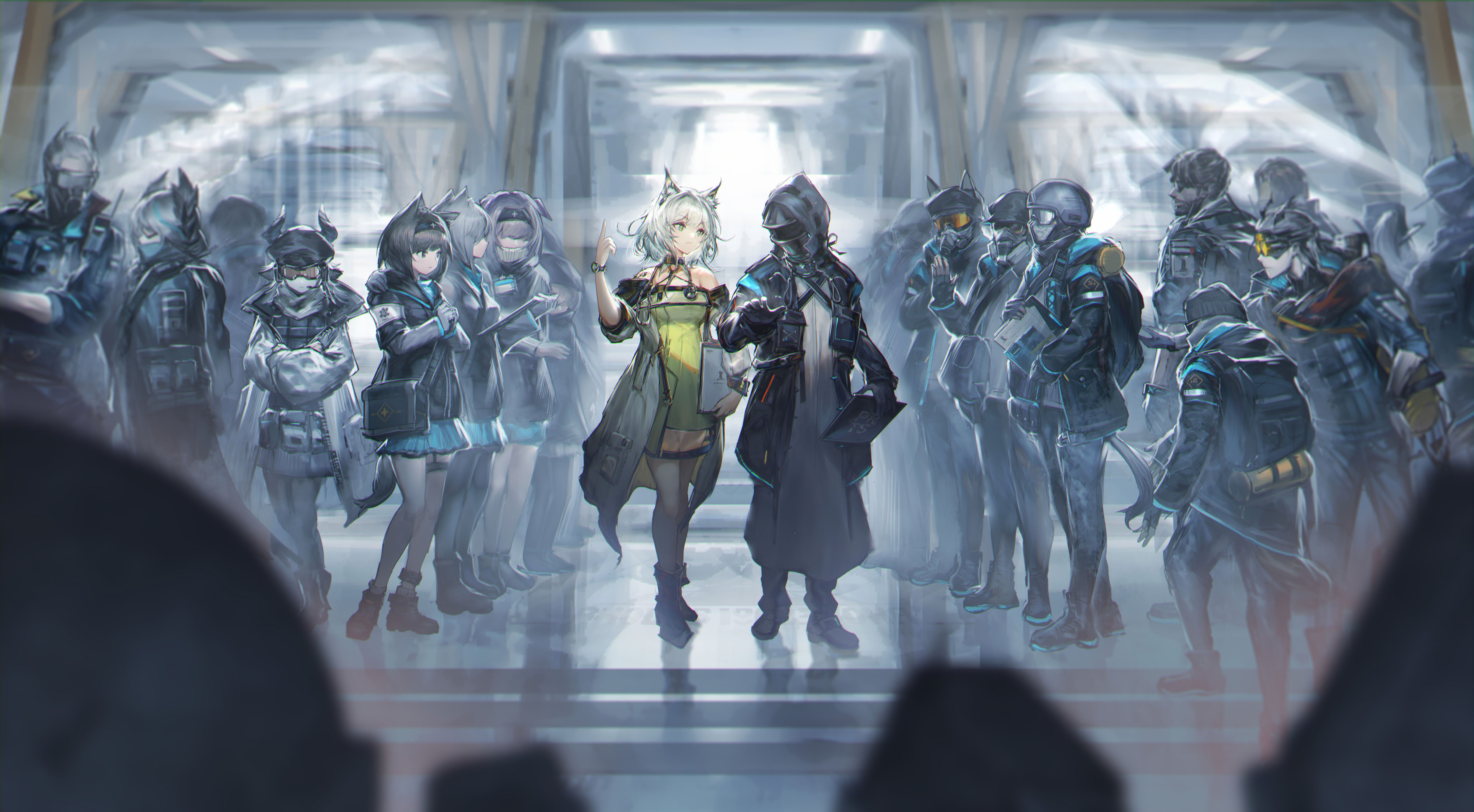 jell (jell y fish) arknights doctor (arknights) kal'tsit (arknights ...