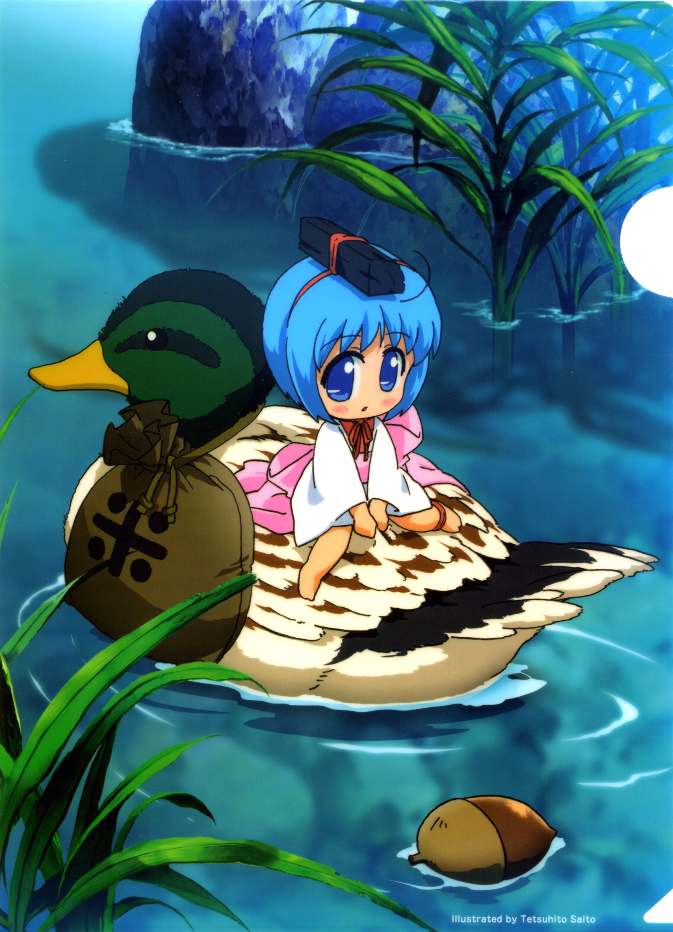 saitou tetsuhito binchou-tan binchou-tan (character) chibi kimono ...