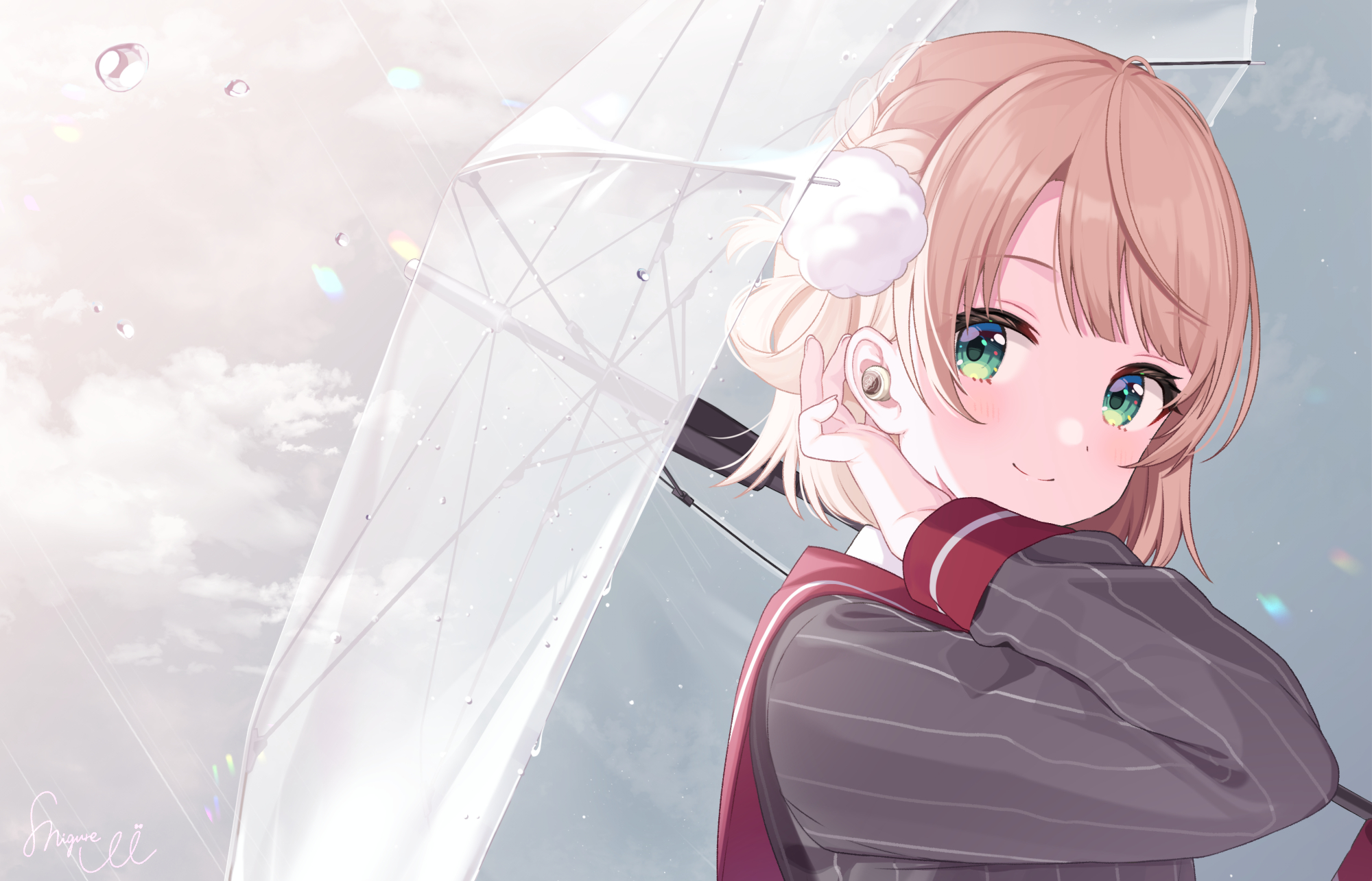 shigure ui indie virtual youtuber shigure ui (vtuber) seifuku umbrella ...