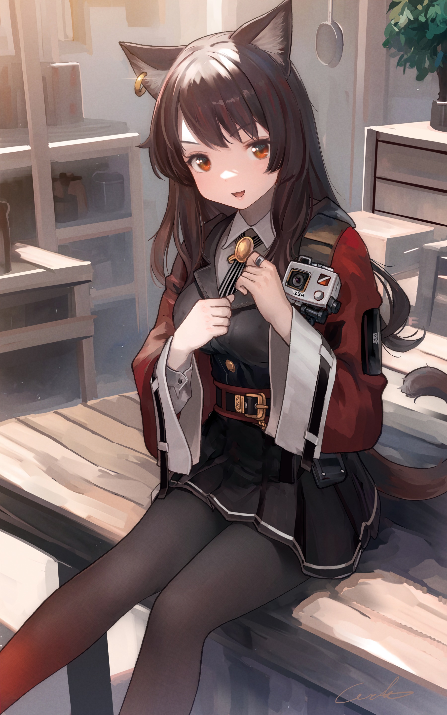 welt (kinsei koutenkyoku) arknights skyfire (arknights) animal ears ...