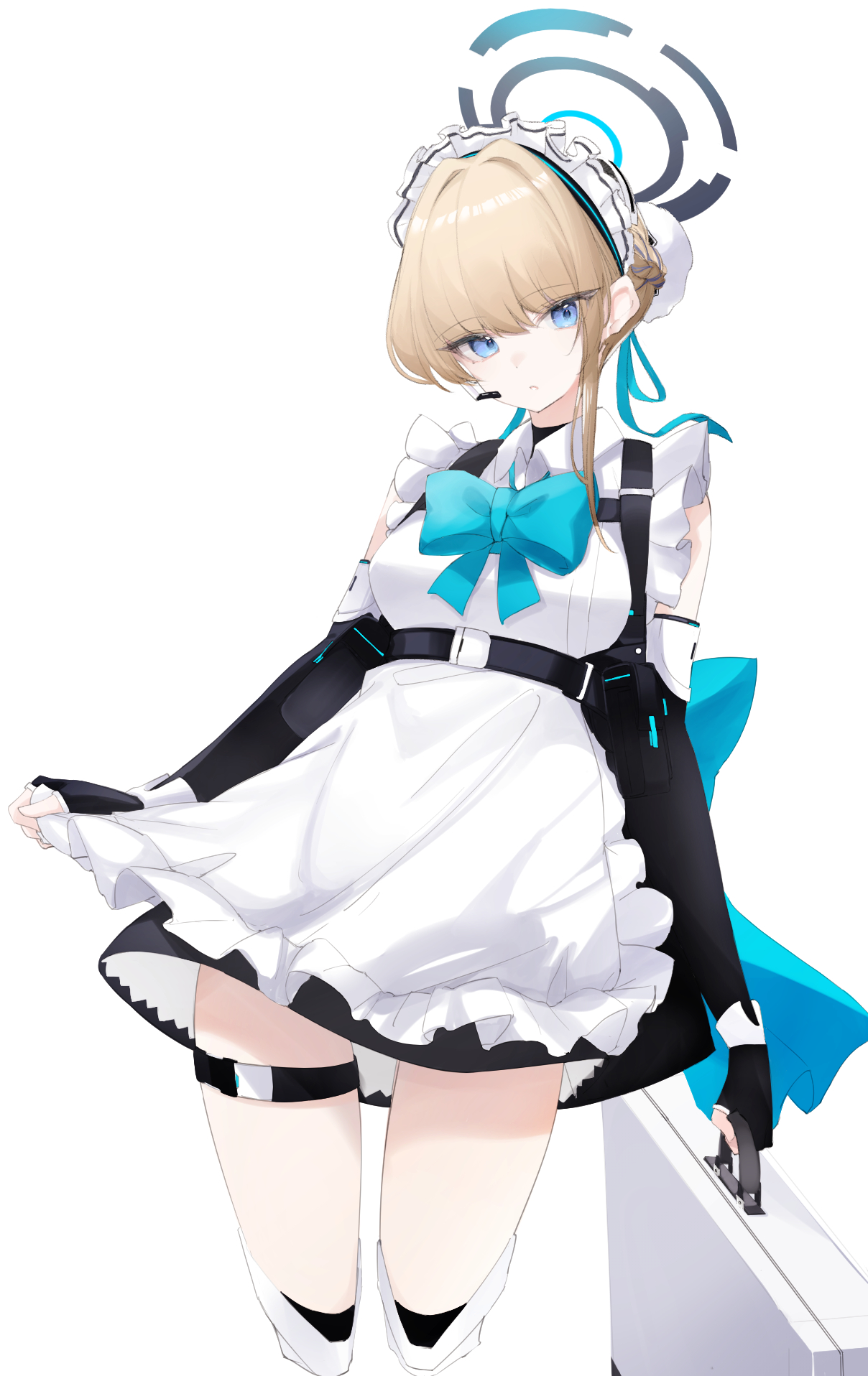 liu liu blue archive asuma toki angel garter maid thighhighs | #1066748 ...