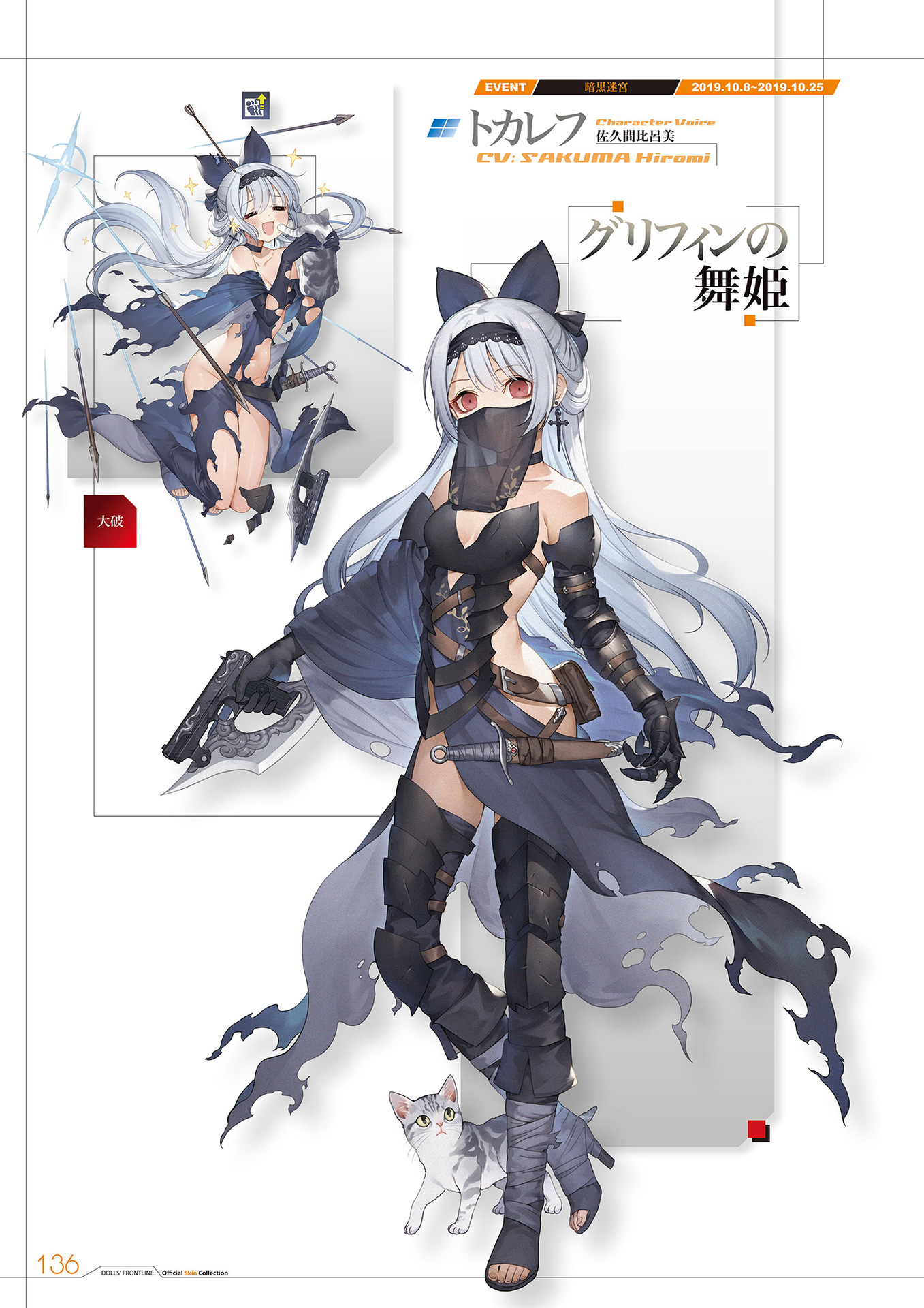 girls frontline tokarev (girls frontline) bikini armor gun heels neko ...