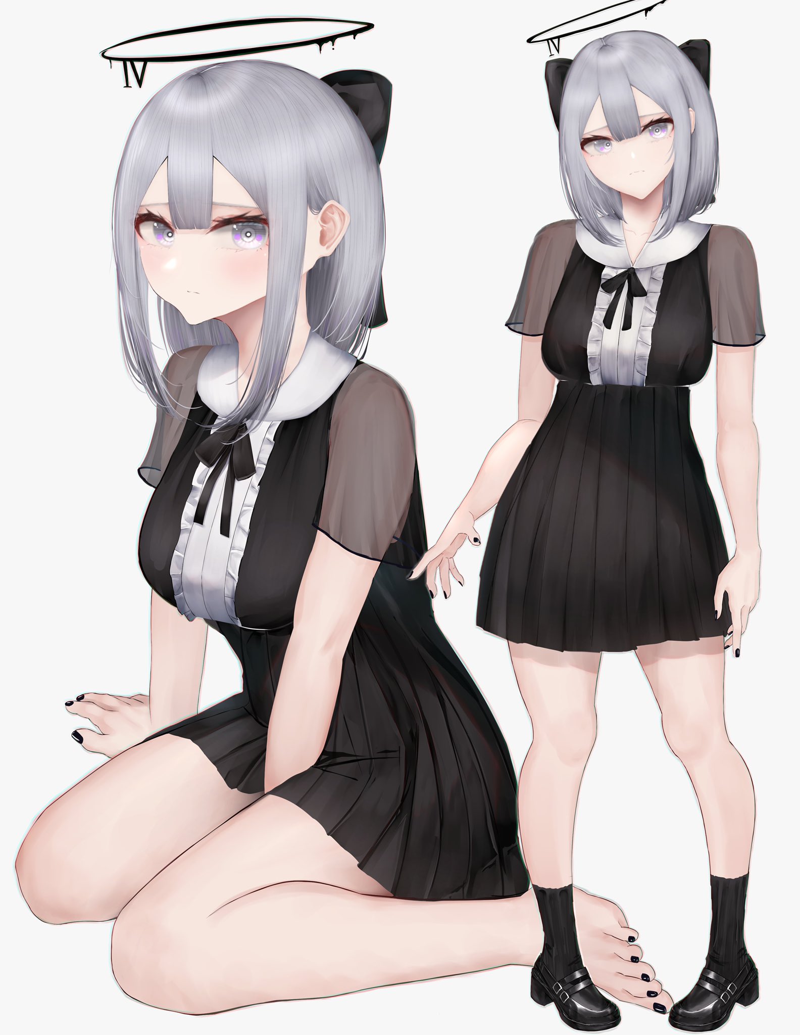 mo (mainiti omoti) angel dress heels see through | #851975 | yande.re