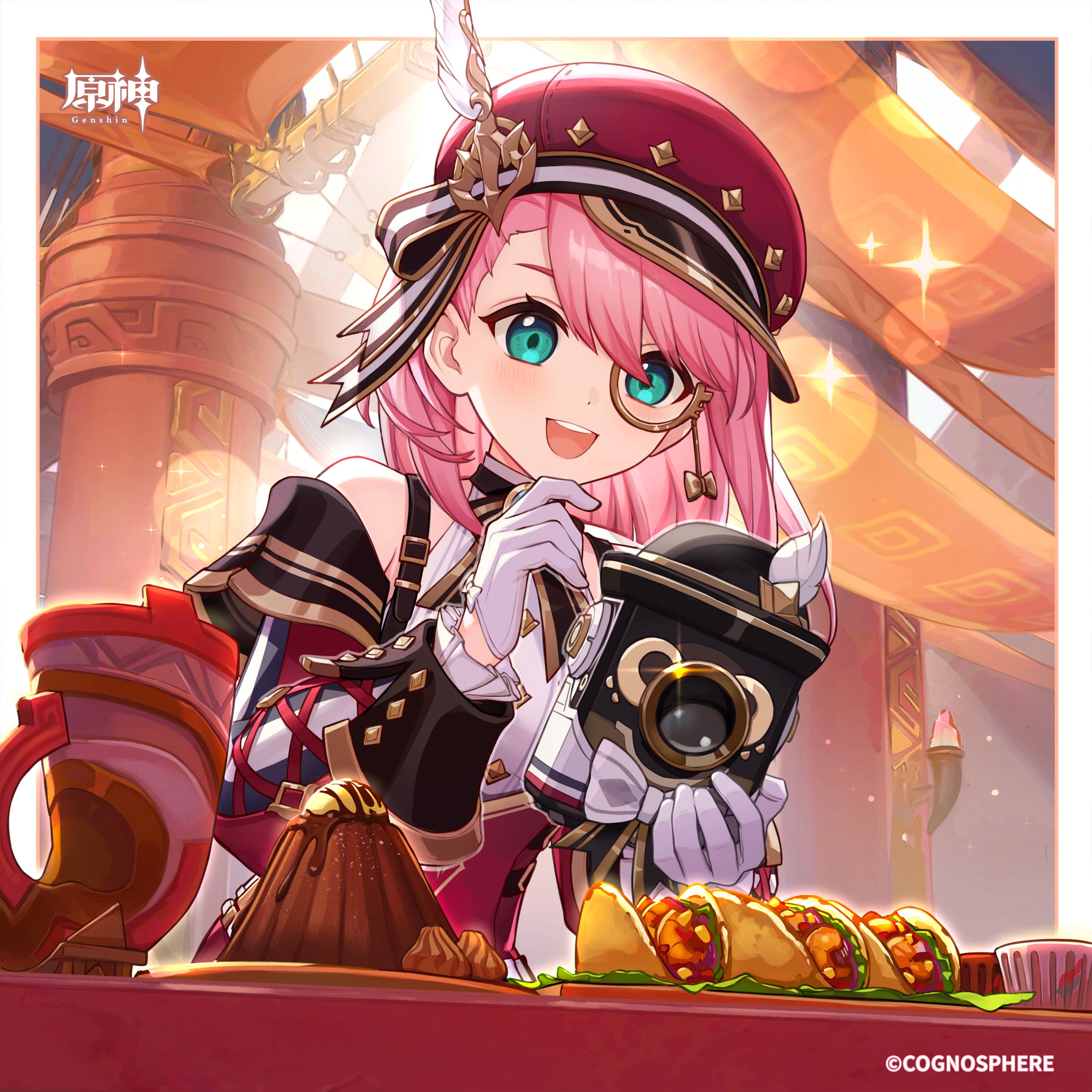 genshin impact charlotte (genshin impact) megane tagme | #1226255 ...