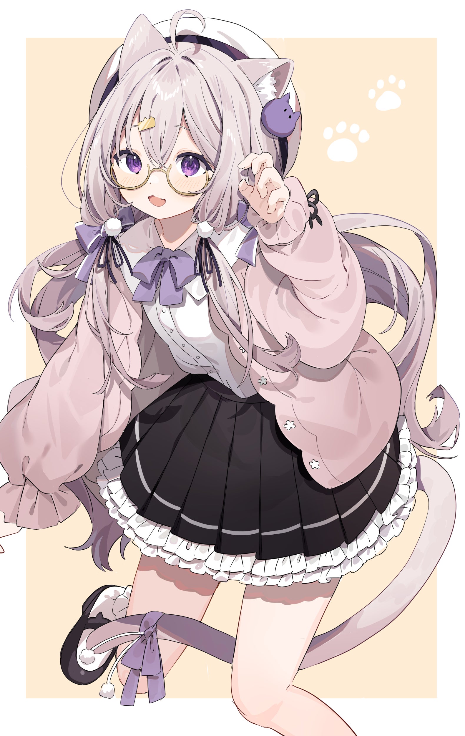 inu (puputizy) animal ears megane nekomimi sweater tail | #987148 ...