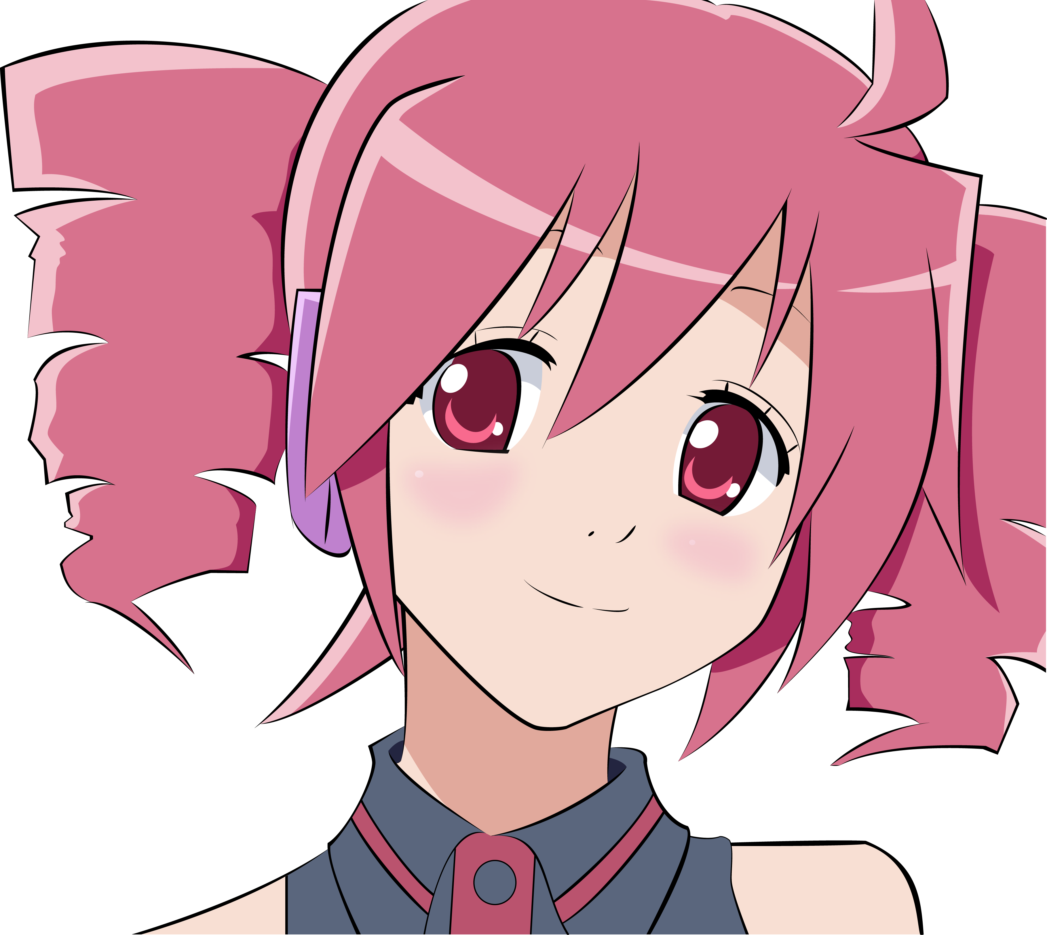 ochame kinou (vocaloid) utau kasane teto transparent png vector trace ...