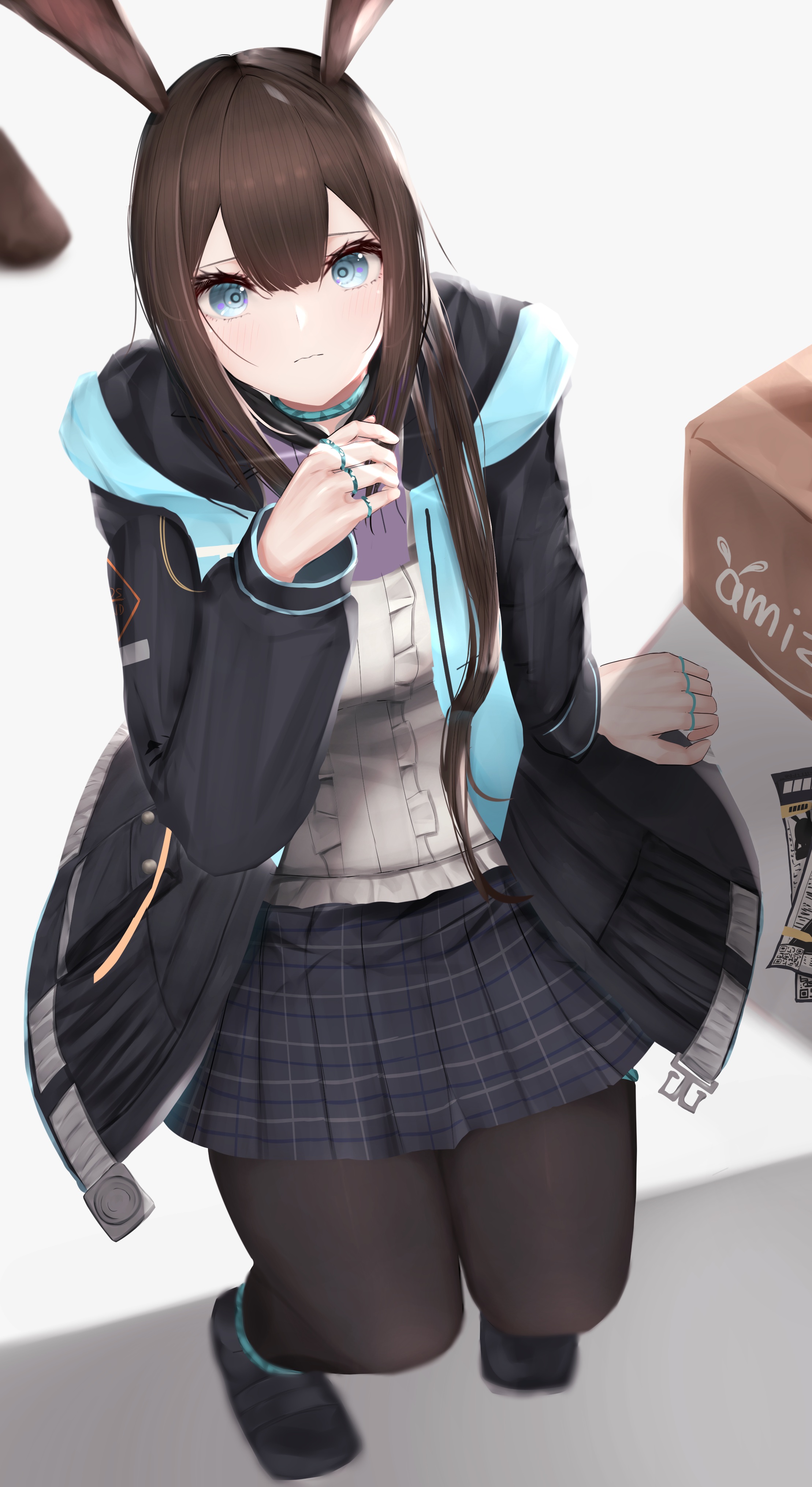 mo (mainiti omoti) arknights amiya (arknights) animal ears bunny ears ...