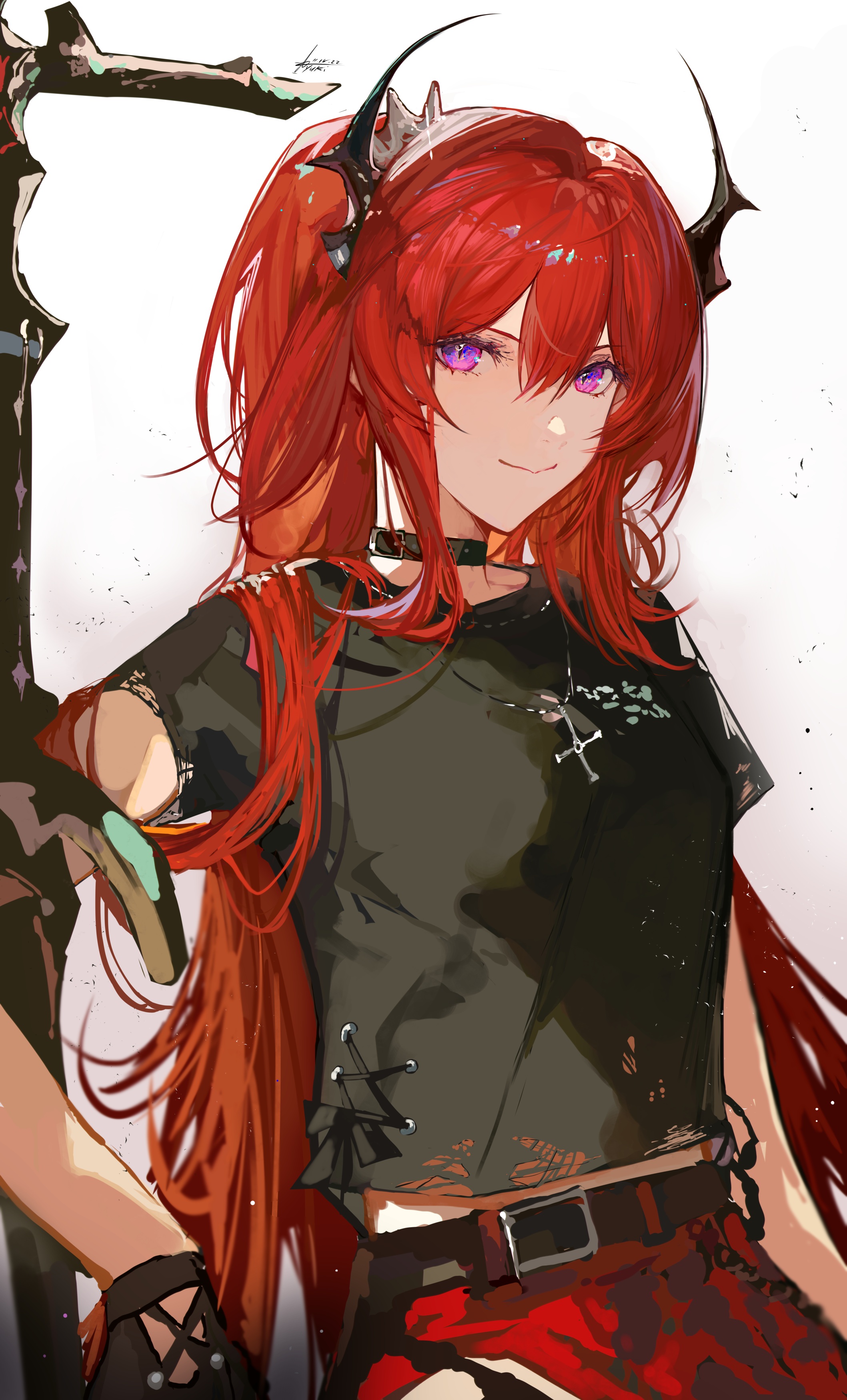 yuki flourish arknights surtr (arknights) horns sketch | #1051425 ...