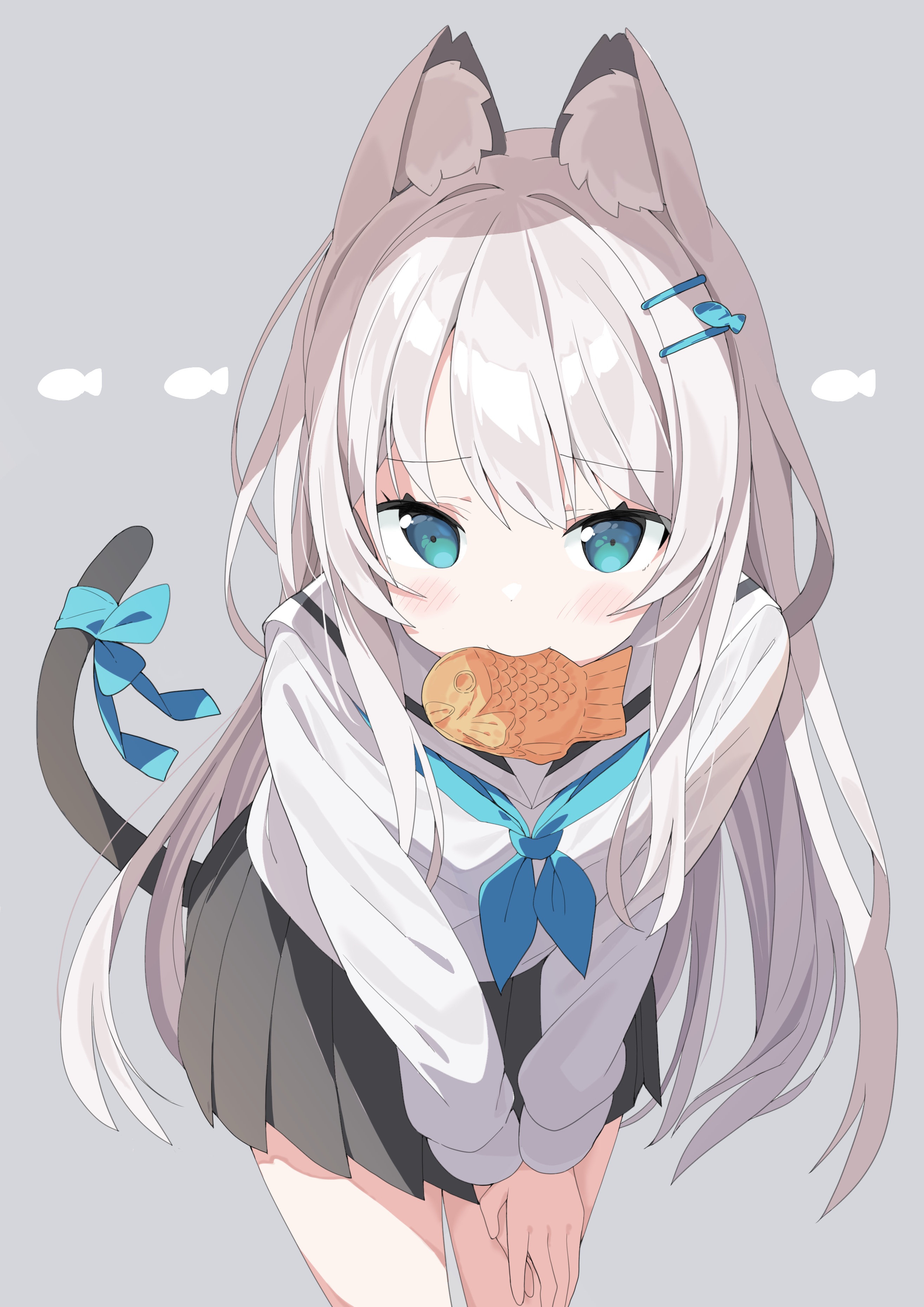 tantan men (dragon) animal ears nekomimi seifuku tail | #1095502 | yande.re