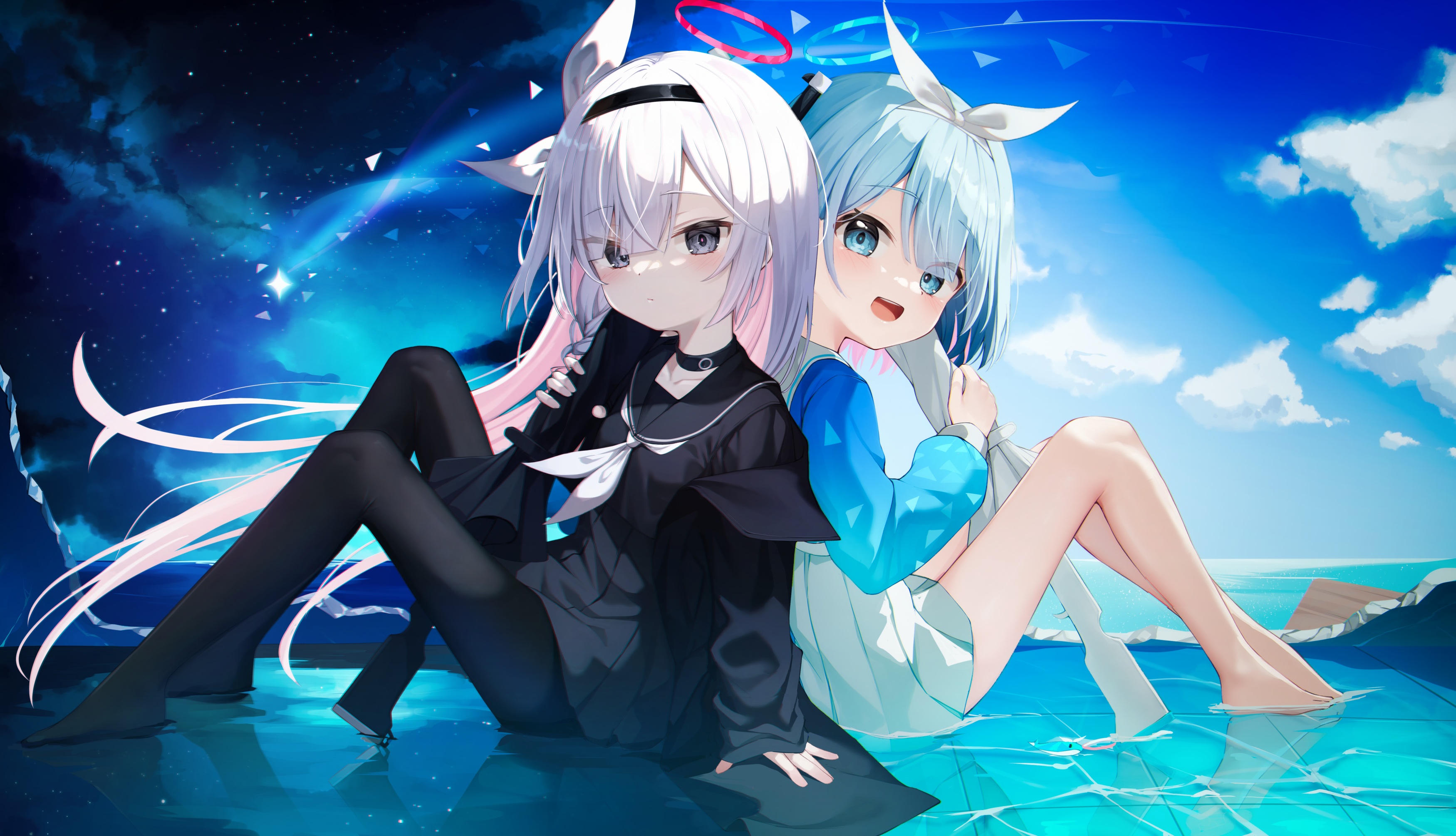 mannack blue archive arona (blue archive) plana (blue archive) angel ...