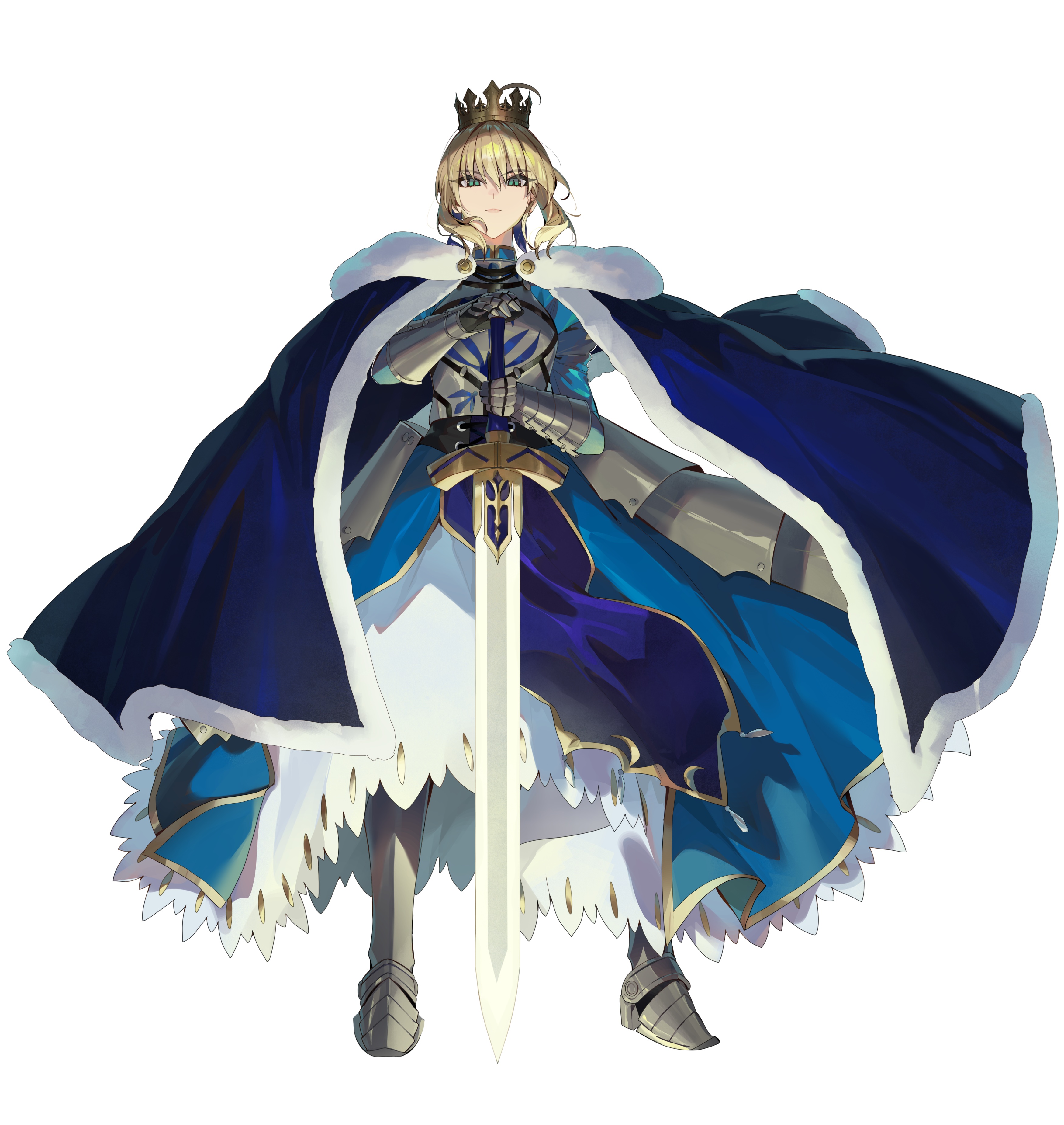 kanniiepan fate/stay night artoria pendragon (fate) armor dress sword ...